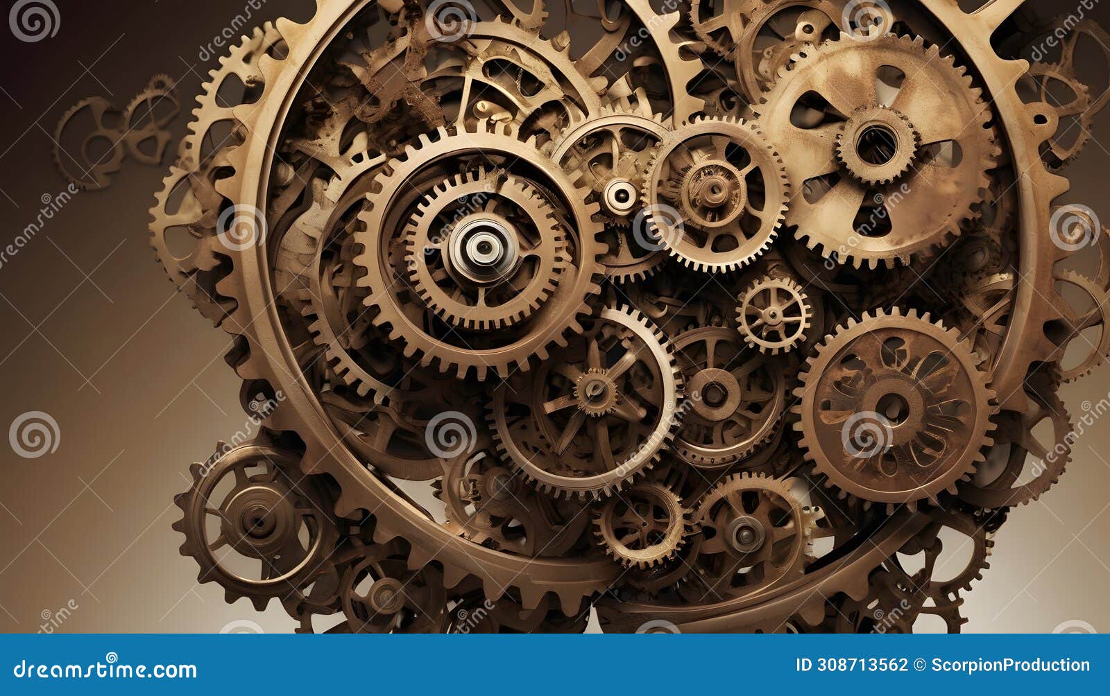 Clockwork Complexity stock photo. Image of timekeeping - 308713562