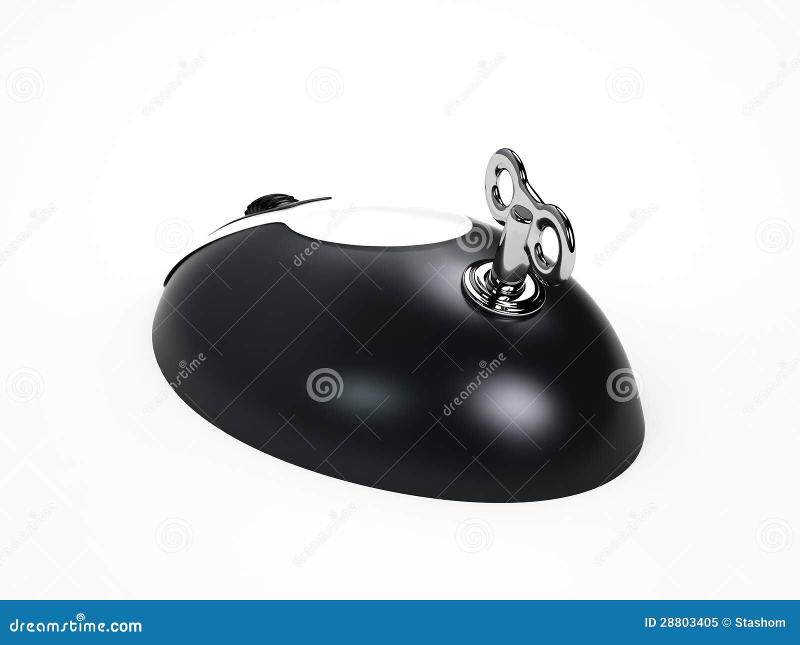 Clockwork computer mouse stock illustration. Illustration of mechanical ...