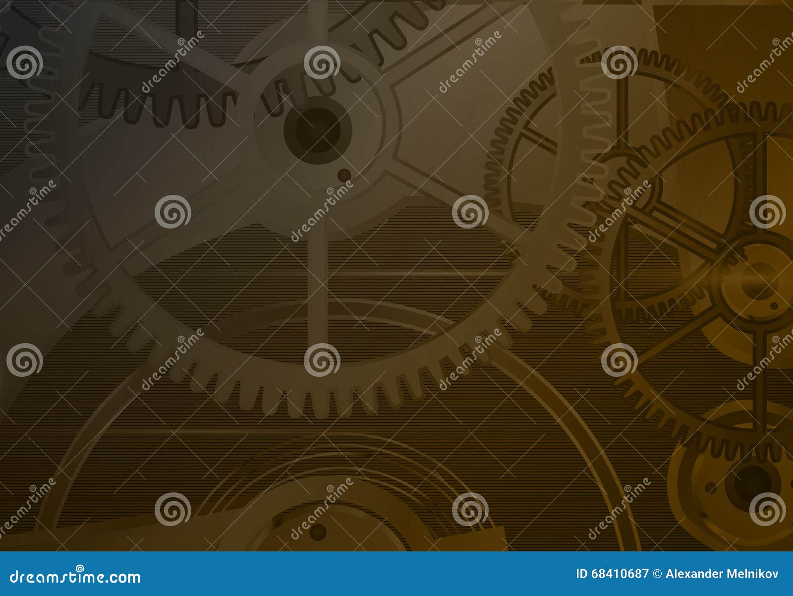 Clockwork on a Dark Background.Vector Stock Vector - Illustration of ...
