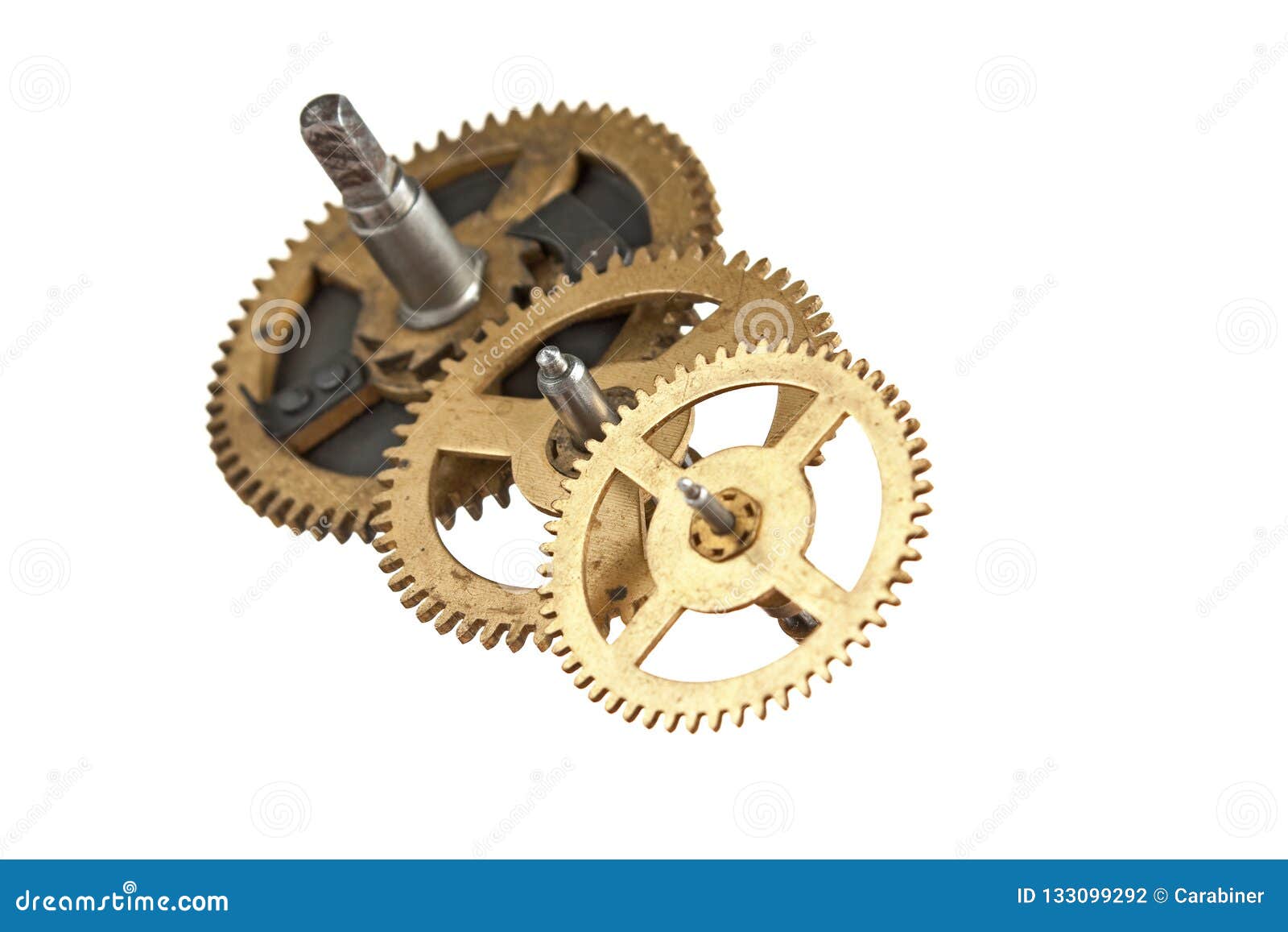Clockwork gears stock photo. Image of brass, order, obsolete - 133099292