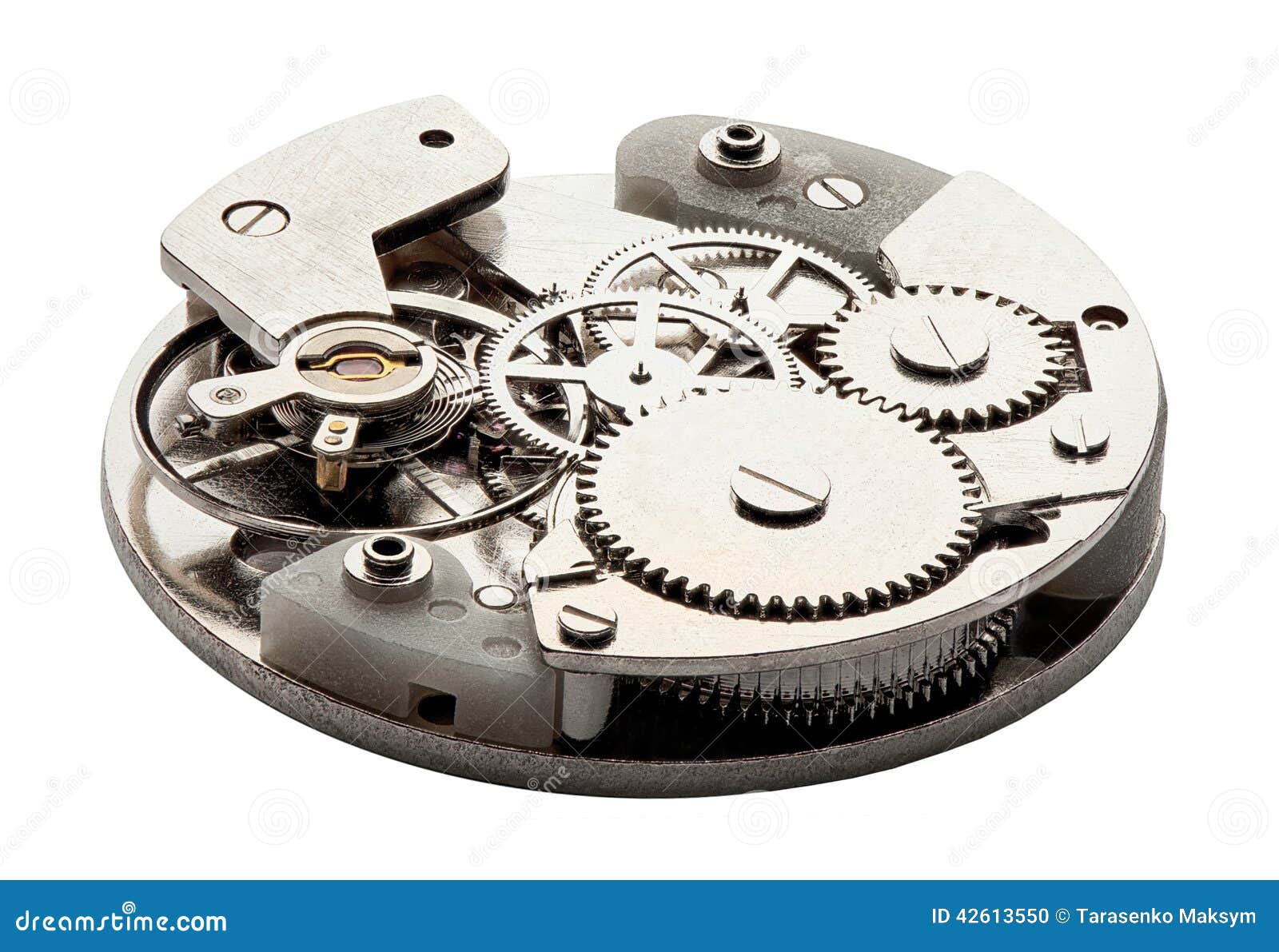 Clockwork Toy White Train On Circular Railroad Royalty-Free Stock Photo ...