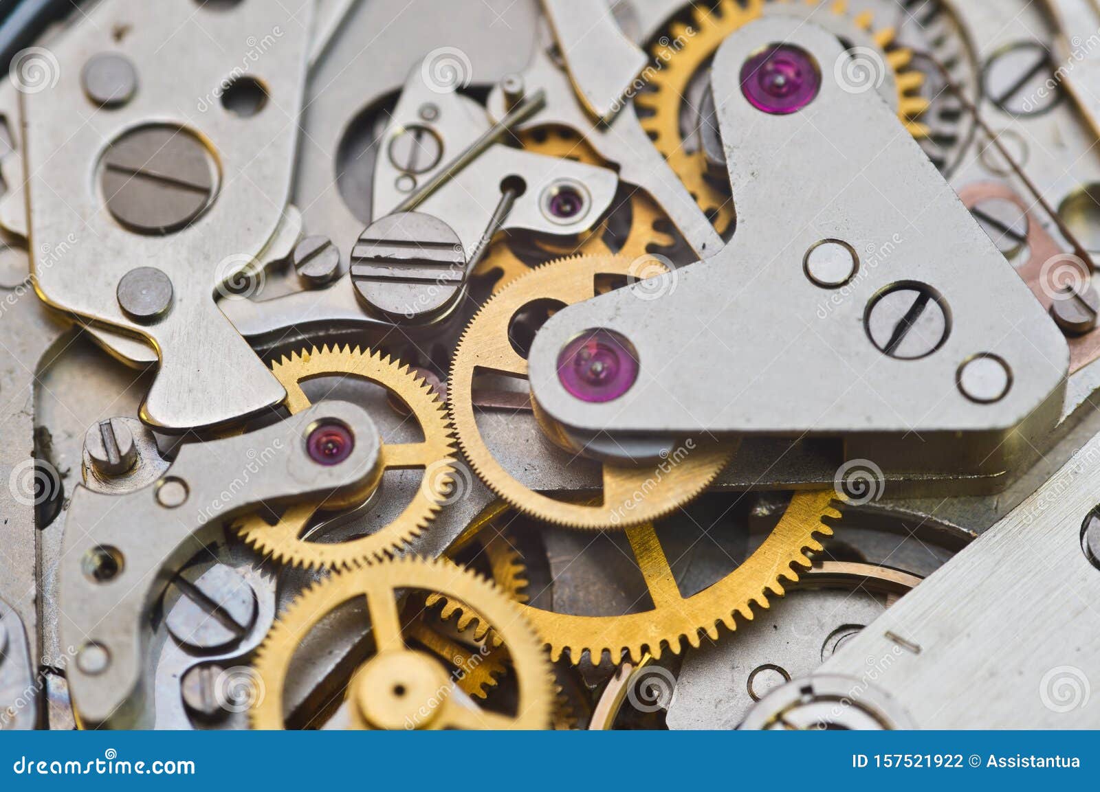 Clockwork, Gears in an Old Watch. Teamwork Concept, Idea, Technology ...