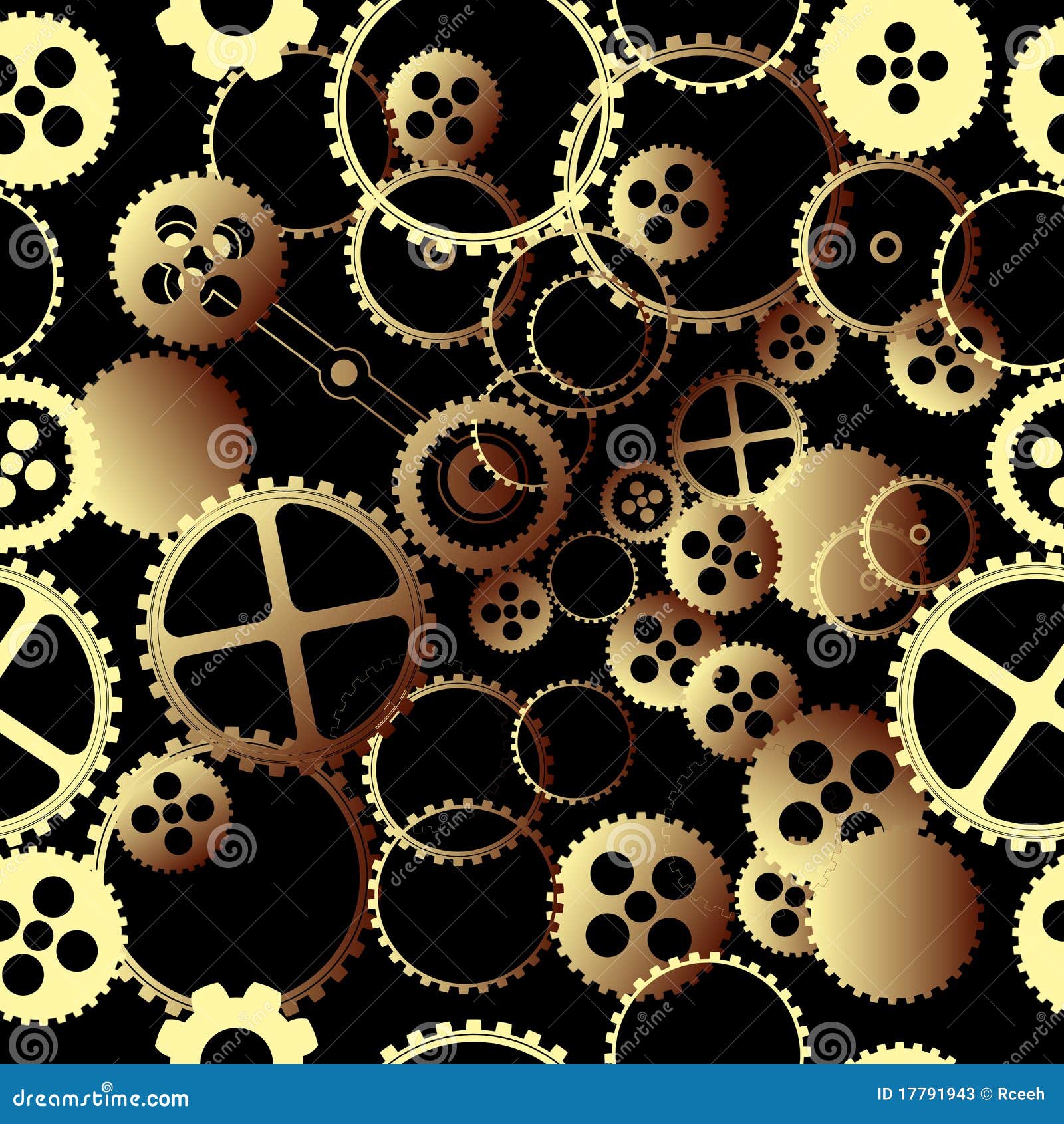 Clockwork gears pattern stock vector. Illustration of shape - 17791943