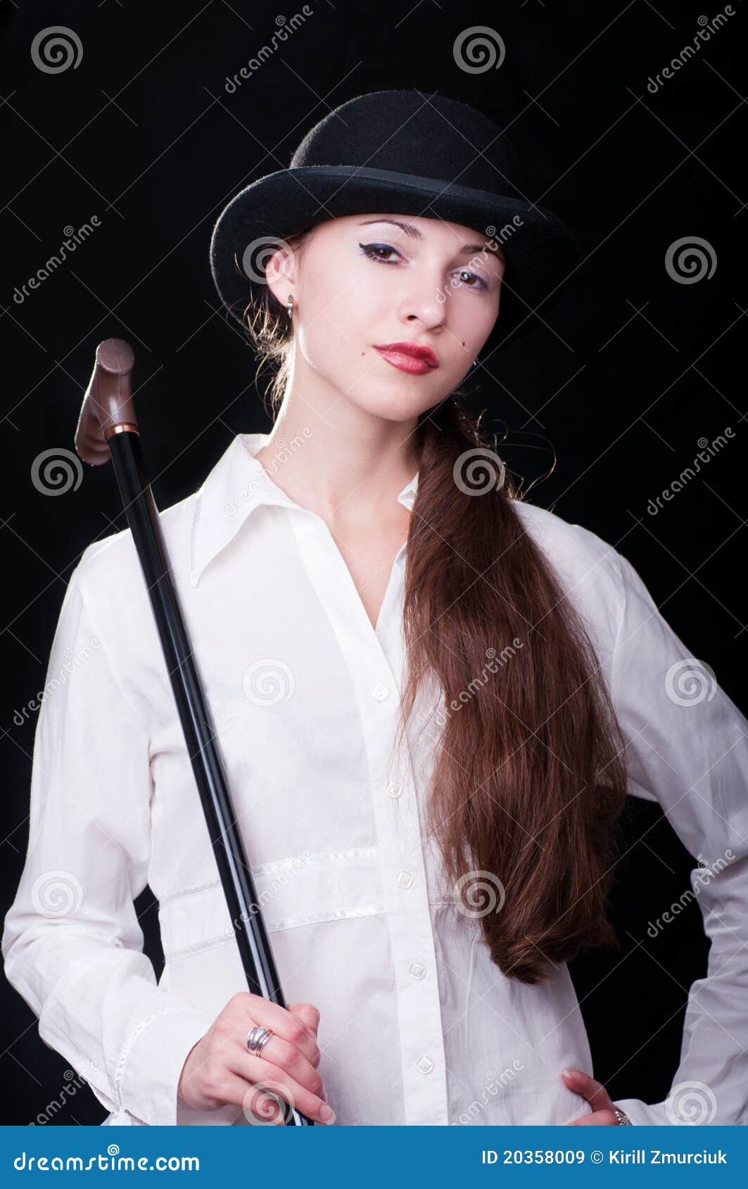 Clockwork Girl stock image. Image of clockwork, cane - 20358009