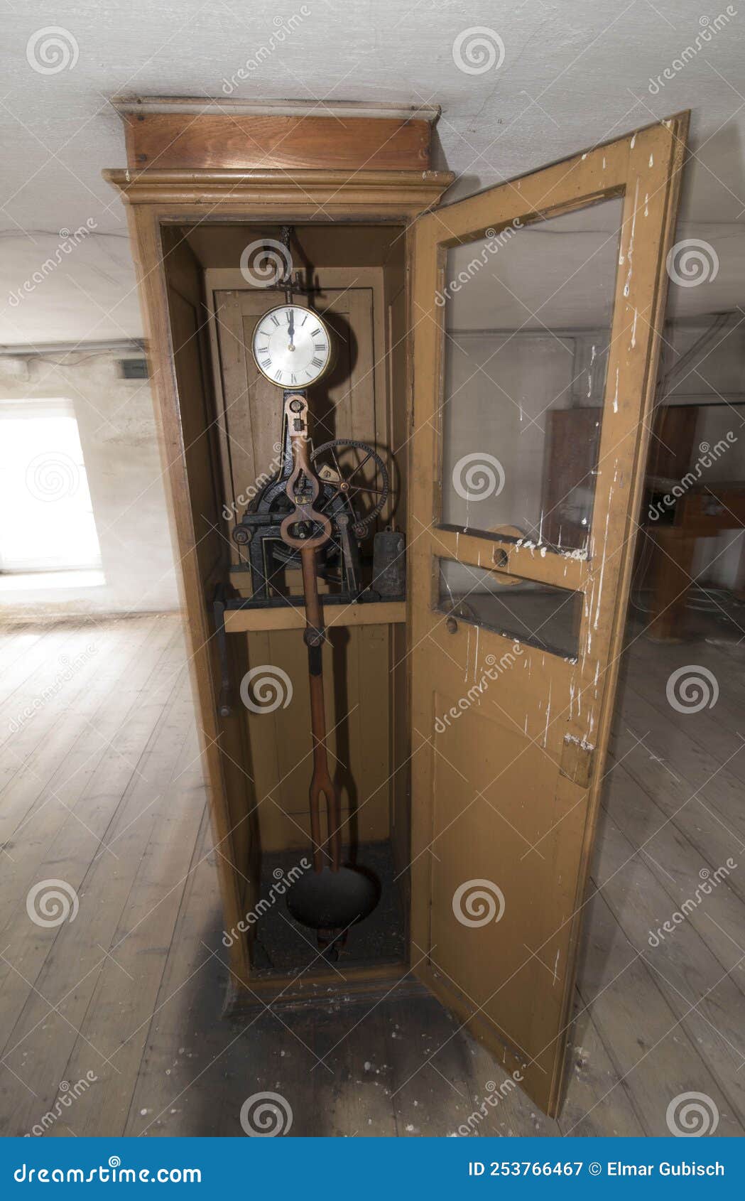 Clockwork in Mechanical Time Measurement Stock Image - Image of ...