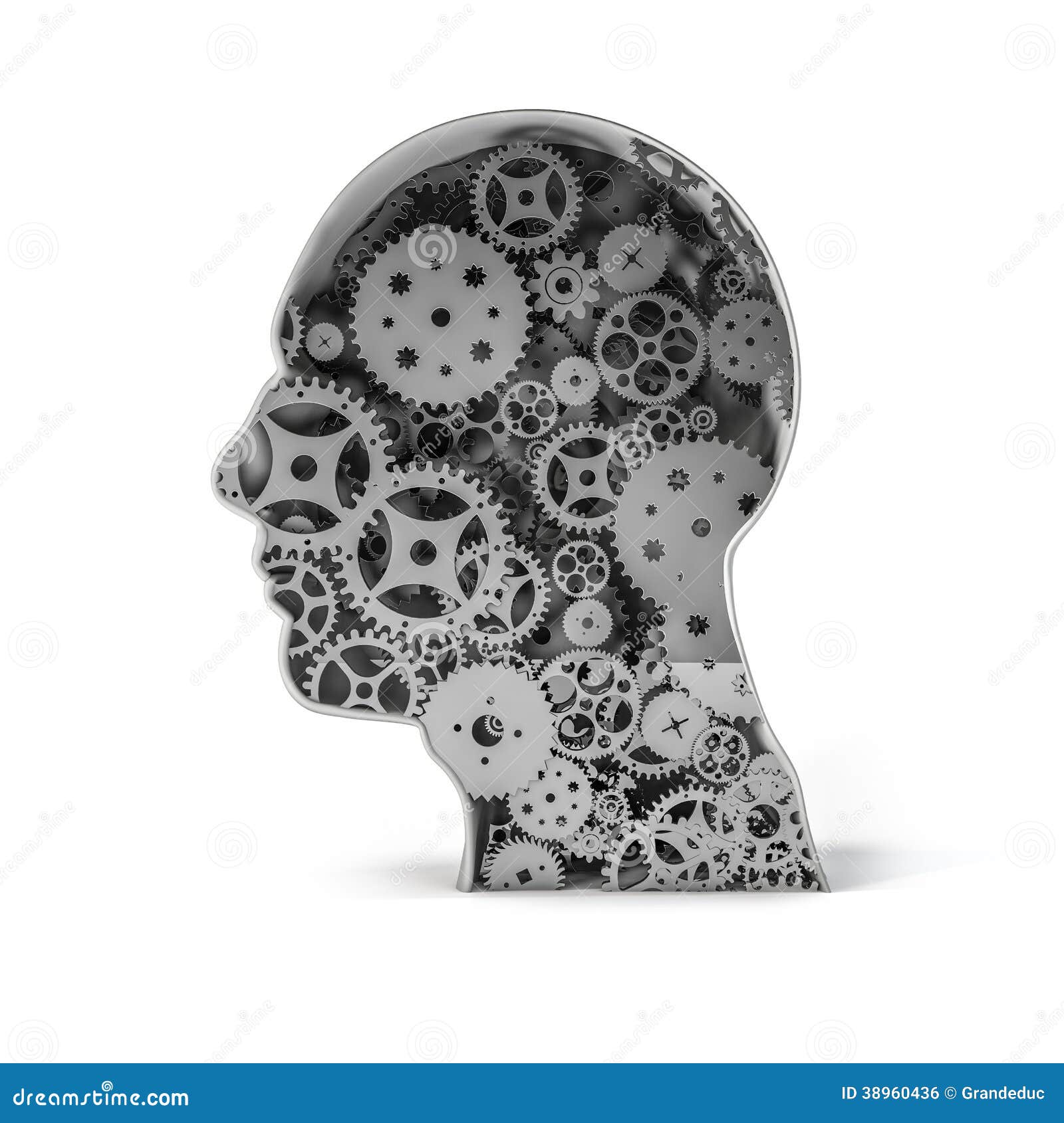 Clockwork mind stock illustration. Illustration of clock - 38960436