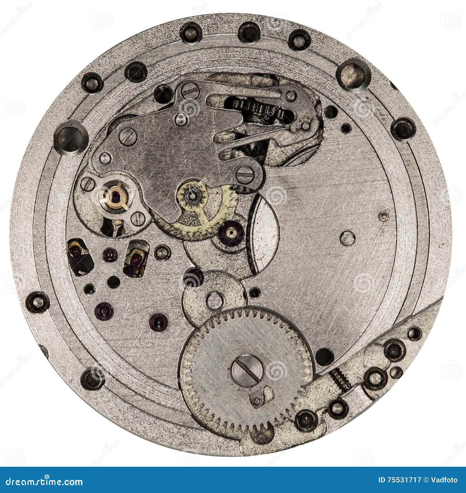 Clockwork Old Mechanical Watch Stock Image - Image of motion, movement ...