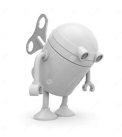 Clockwork robot stock illustration. Illustration of machine - 26187517