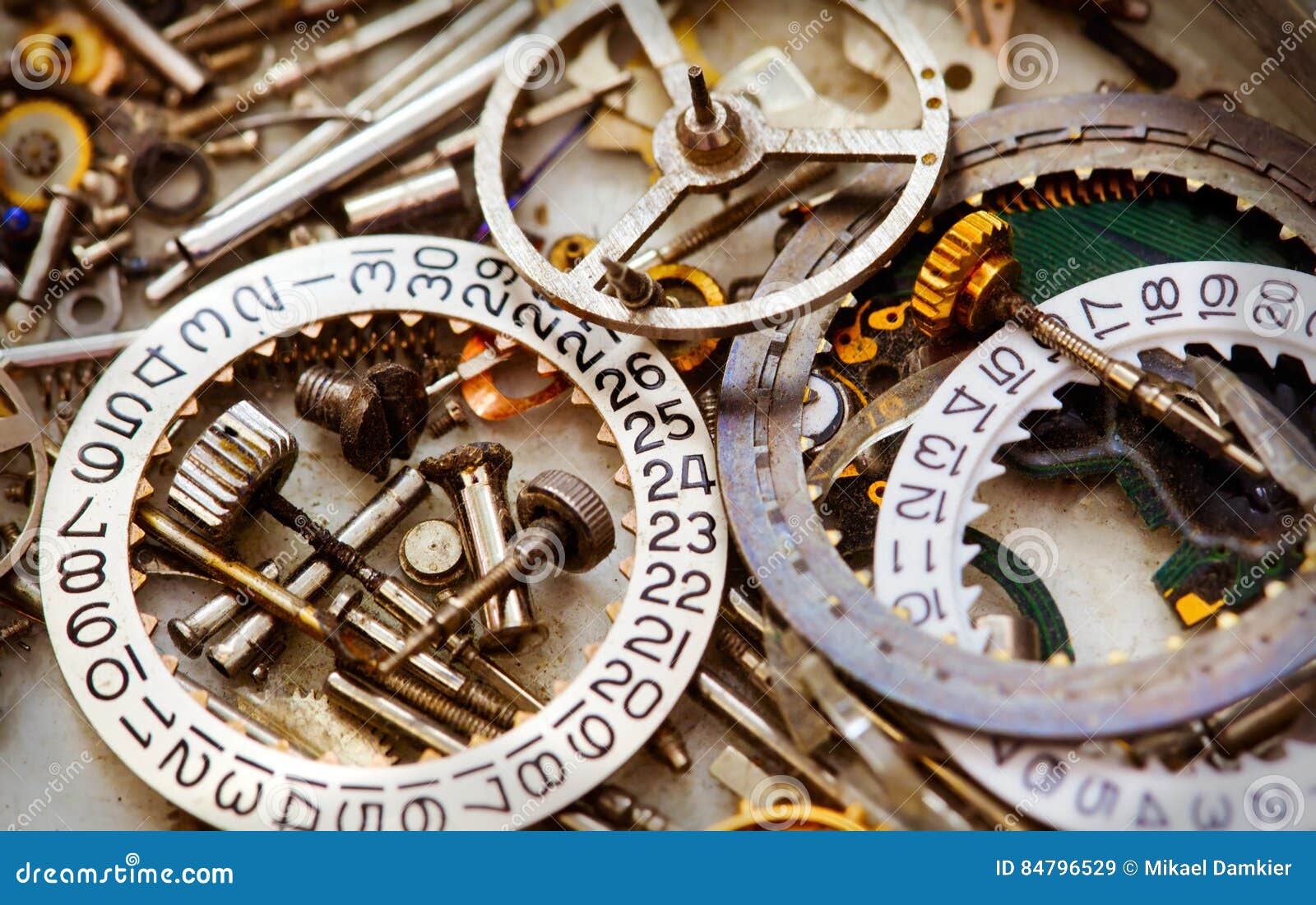 Clockwork spare parts stock image. Image of spare, machine - 84796529