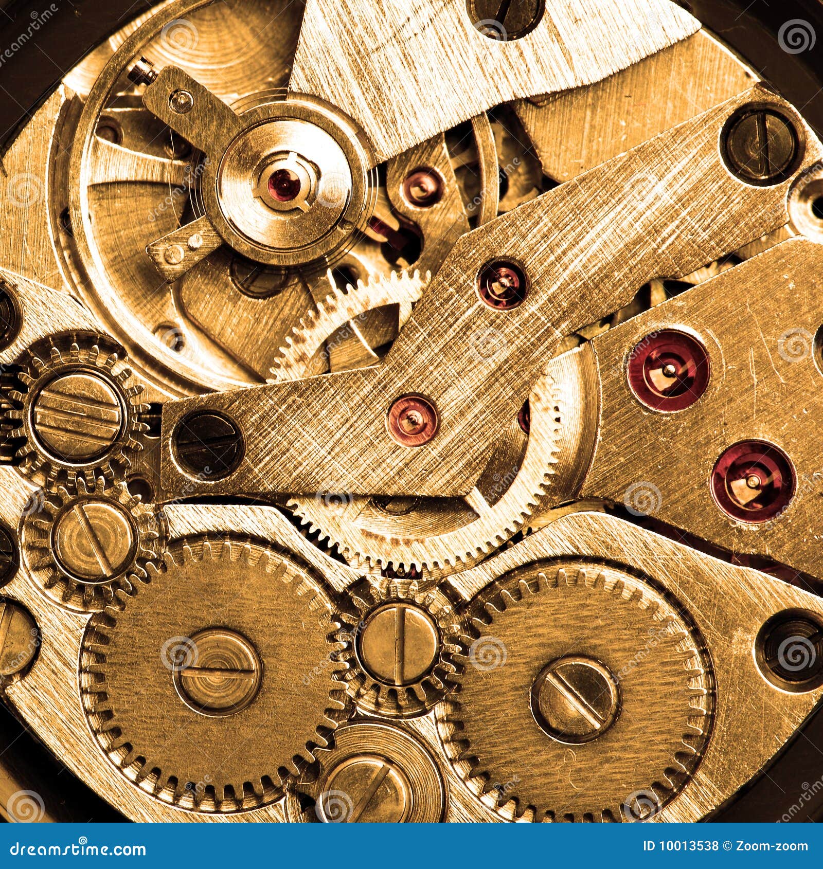 Clockwork of wristwatch stock photo. Image of cooperation - 10013538