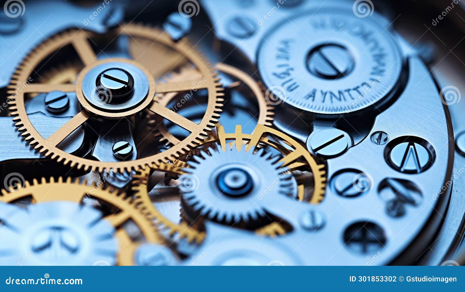 Clockworks Turning, Precision In Motion, Teamwork In Progress Generated ...
