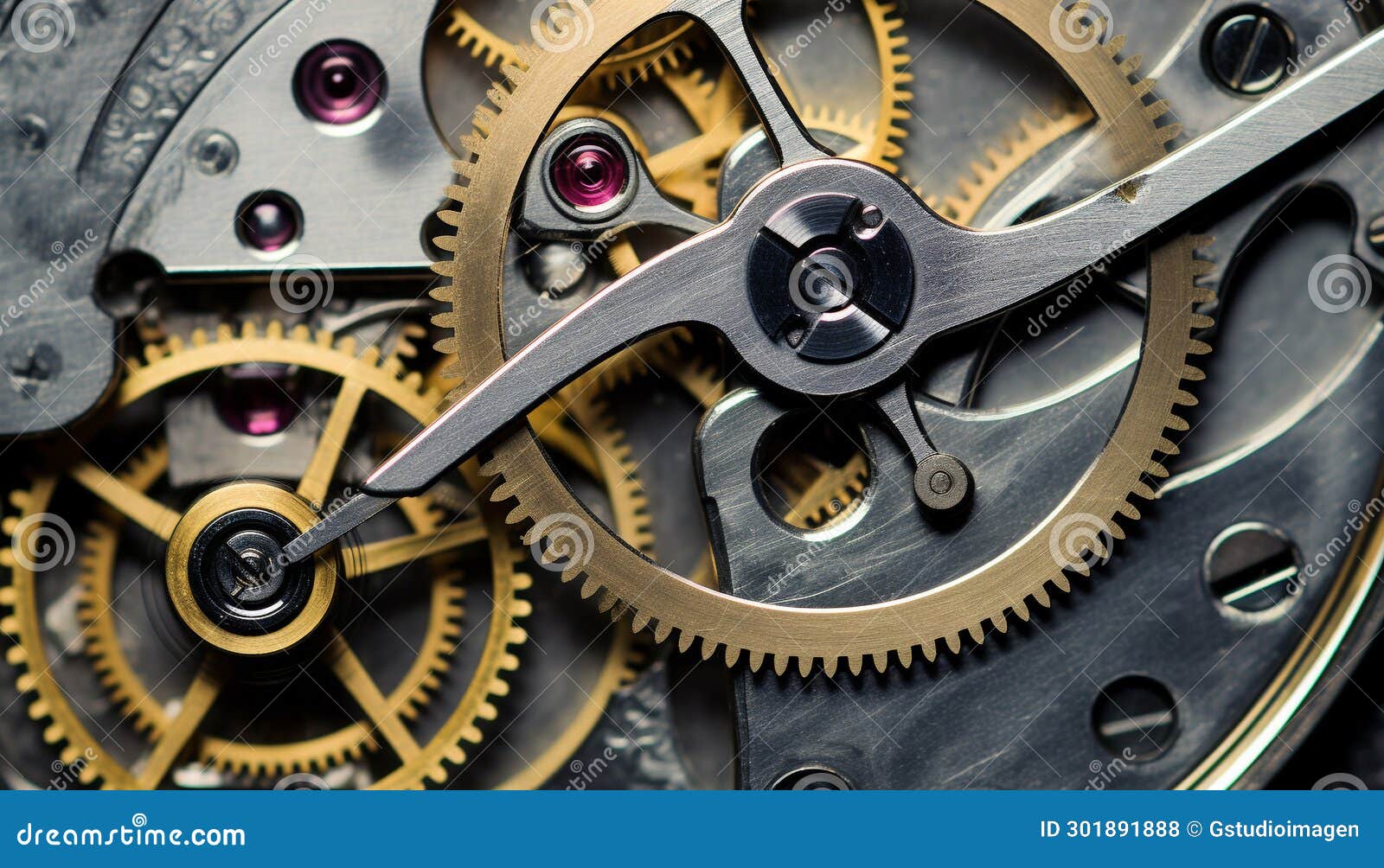 Clockworks Turning, Precision In Motion, Teamwork In Progress Generated ...