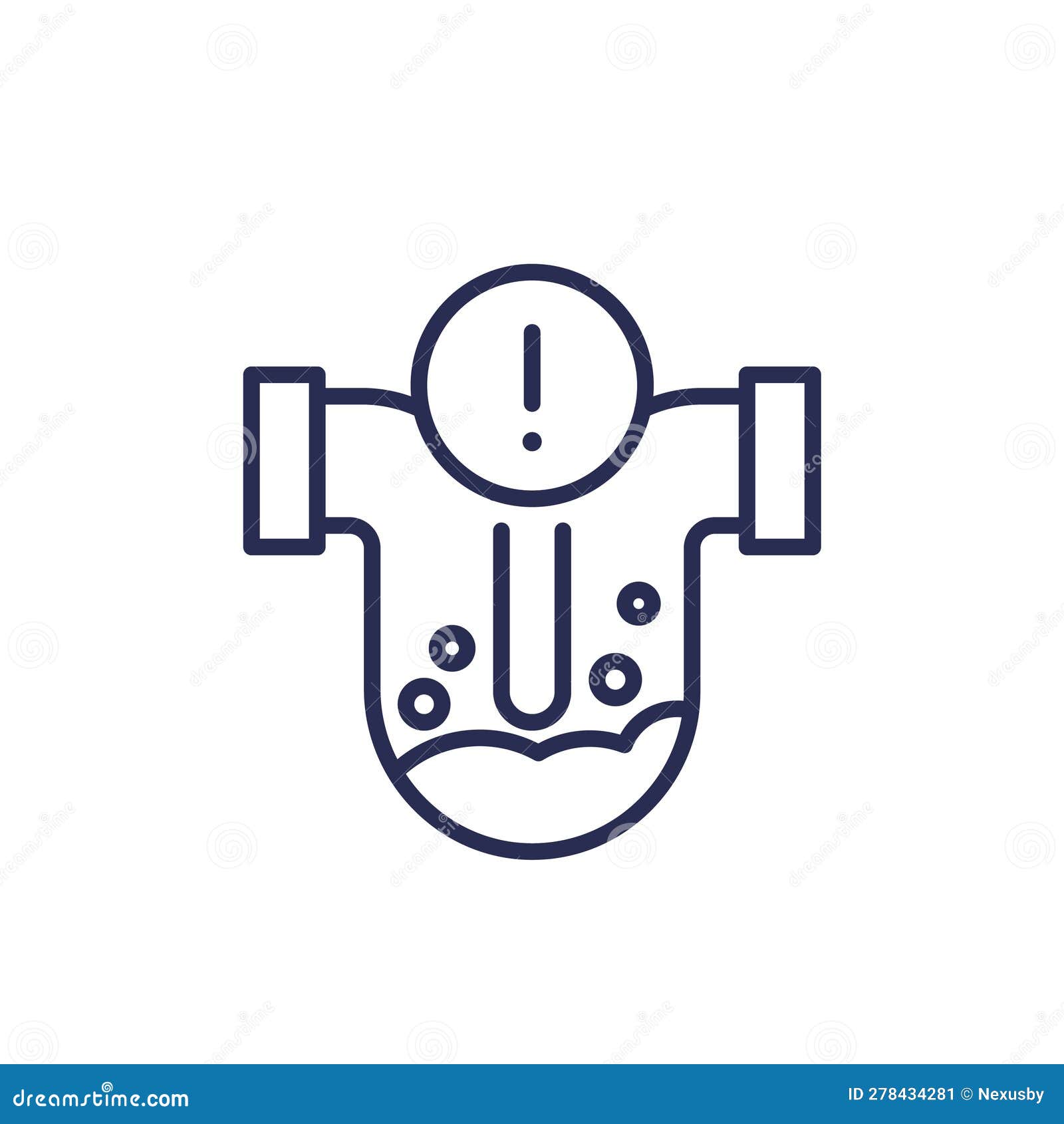 Clog In The Pipe Icon Royalty-Free Stock Photography | CartoonDealer ...