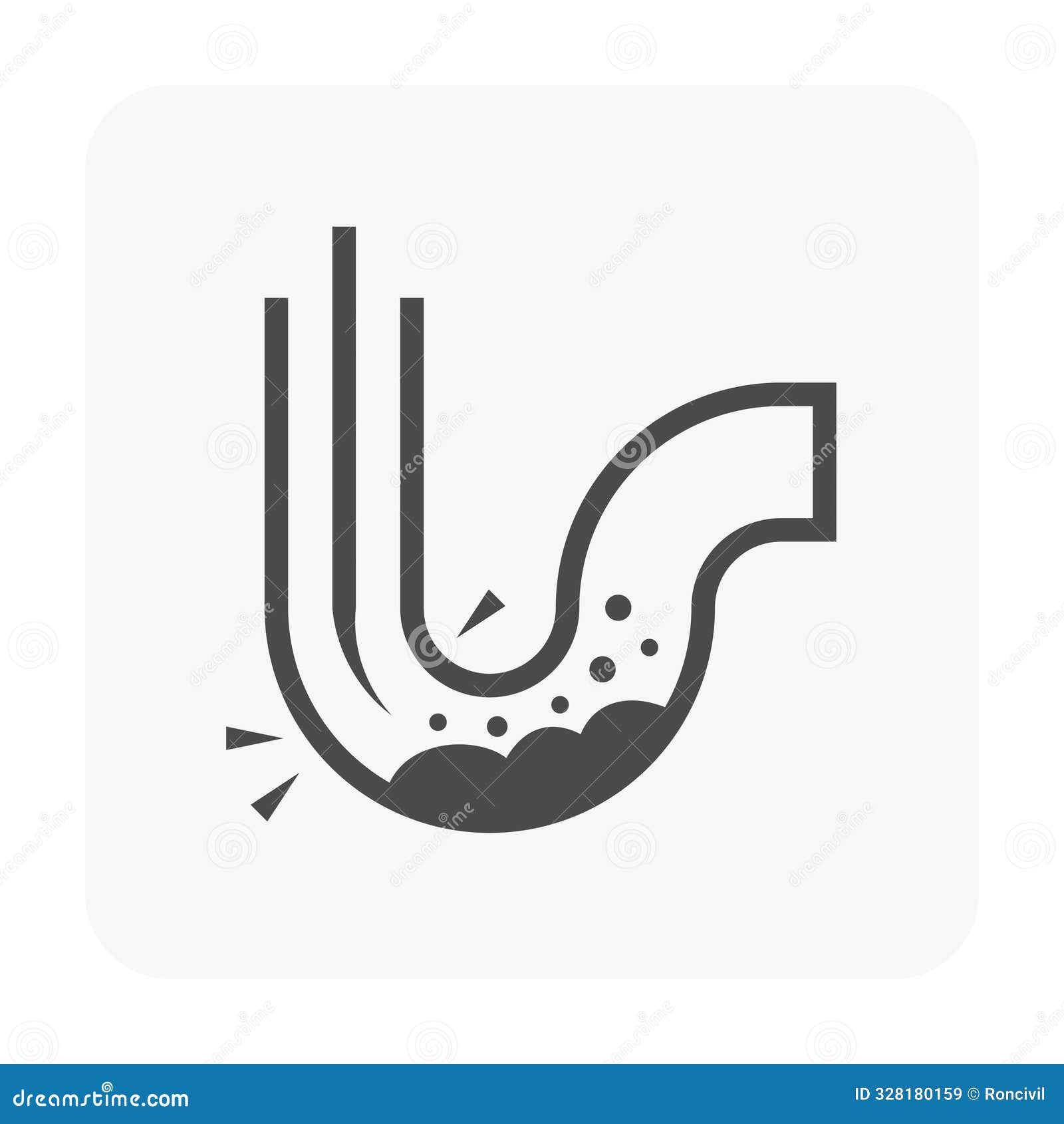 Drain Snake Or Pipe Cleaner Linear Icon Vector Illustration ...