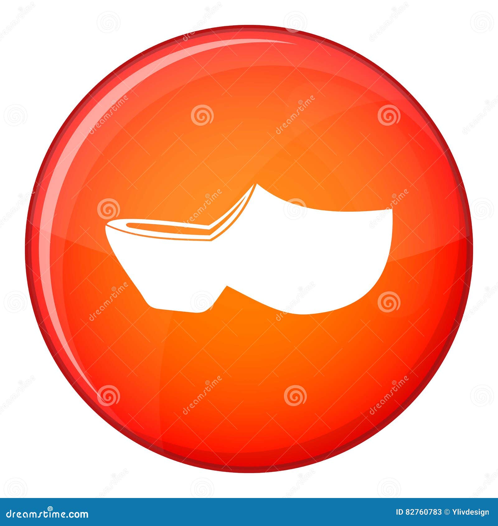 Clogs icon, flat style stock vector. Illustration of sign - 82760783