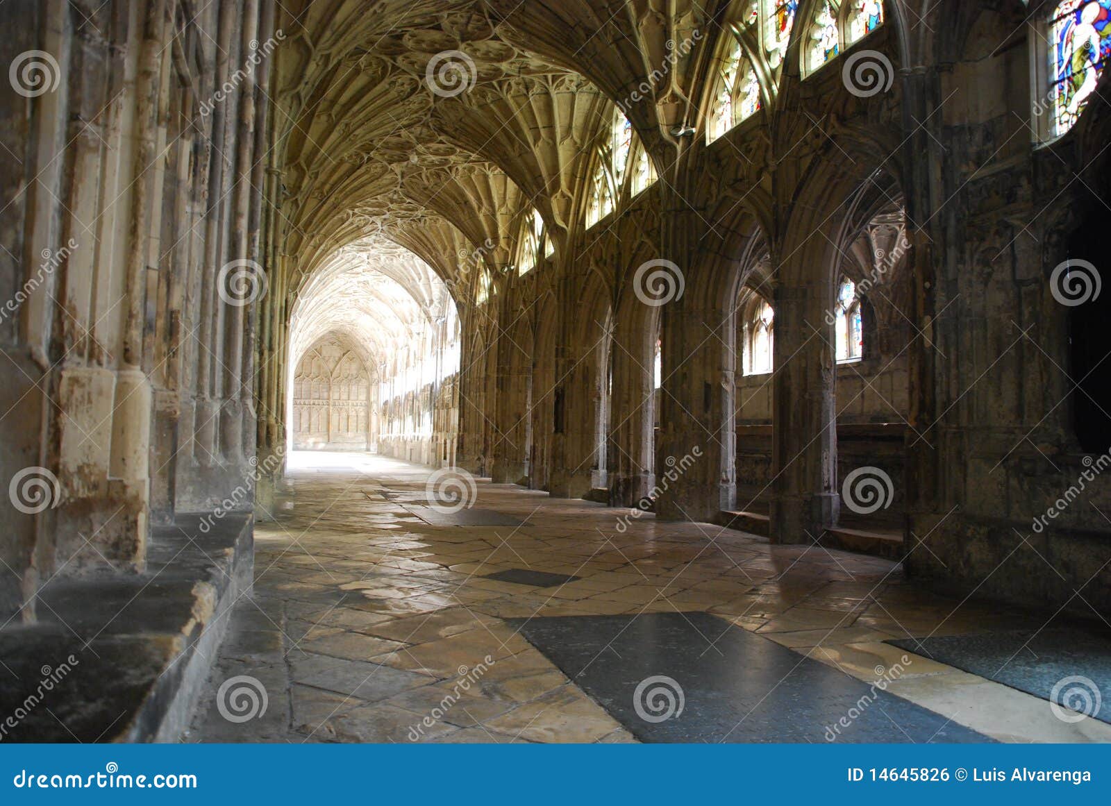 Cloister stock photo. Image of gloucestershire, indoor - 14645826