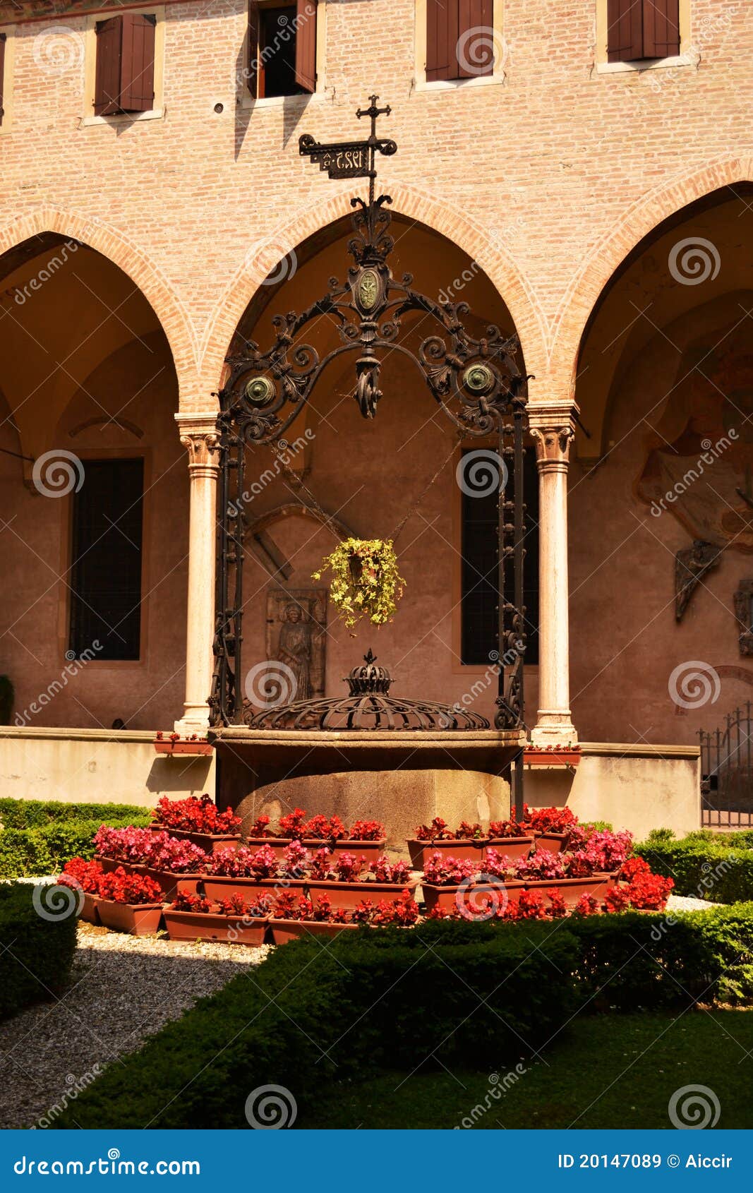 Cloister of Basilic of San Antonio of Padova Ital Stock Image - Image ...