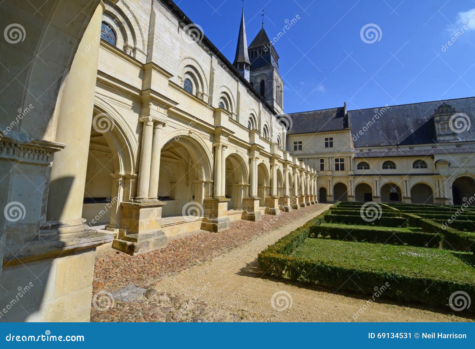 Cloister stock image. Image of christian, passage, catholic - 69134531
