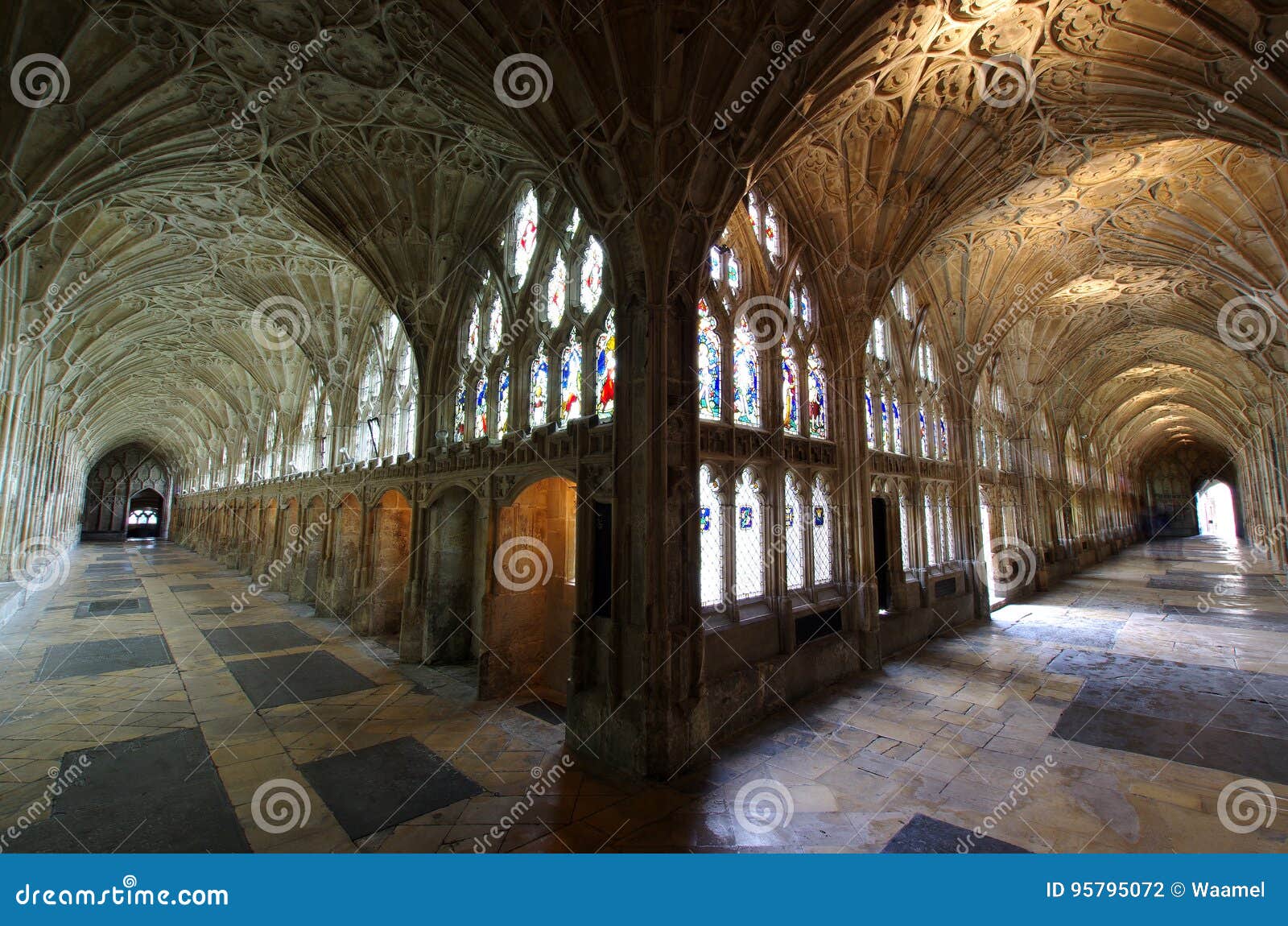 Cloister of Gloucester Cathedral England Stock Photo - Image of ...