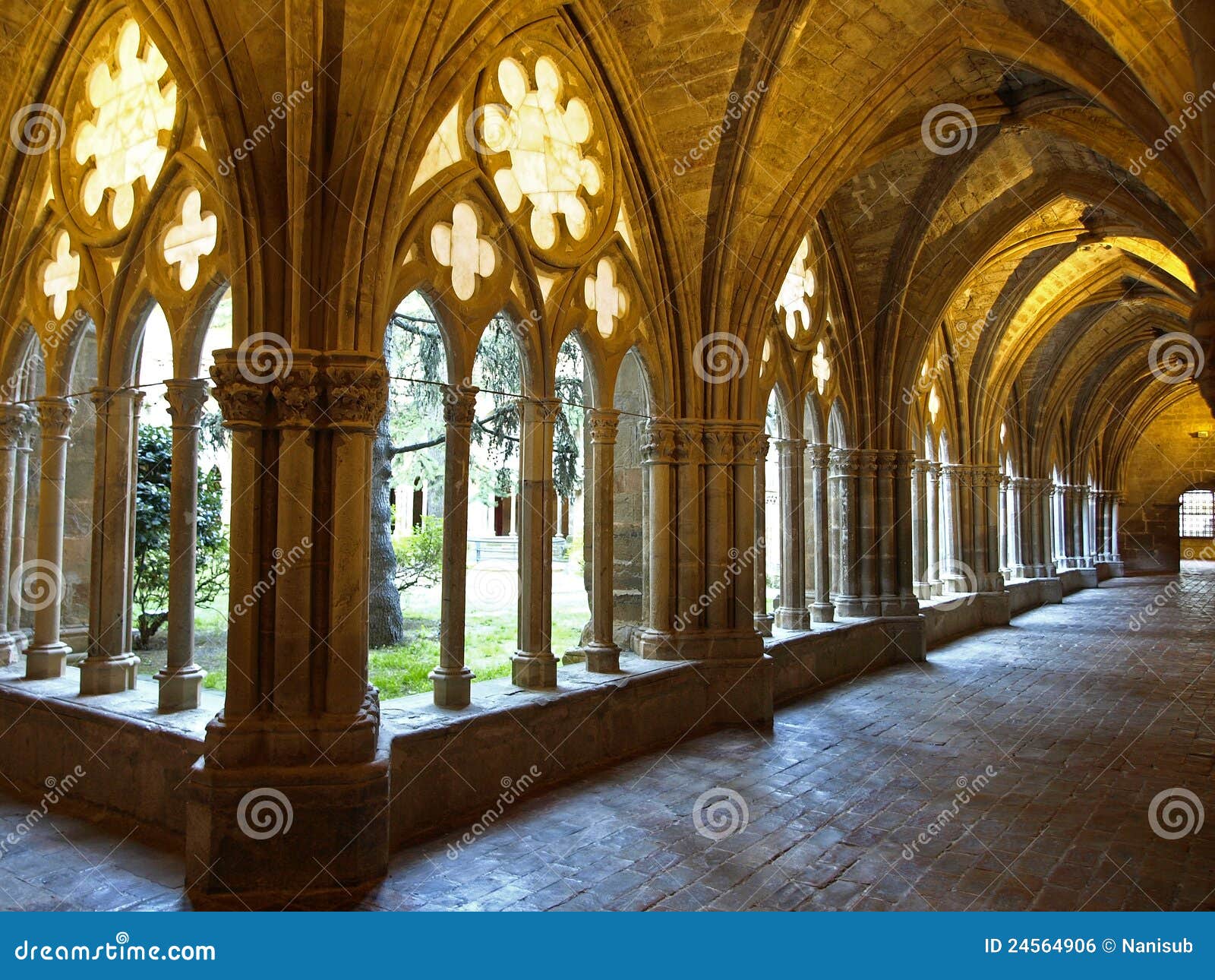 Cloister of veruela stock photo. Image of spain, province - 24564906