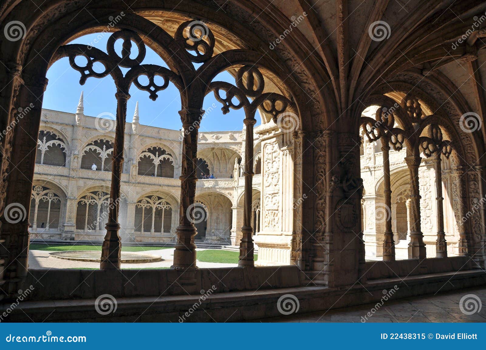 Cloistered courtyard stock image. Image of ancient, historical - 22438315