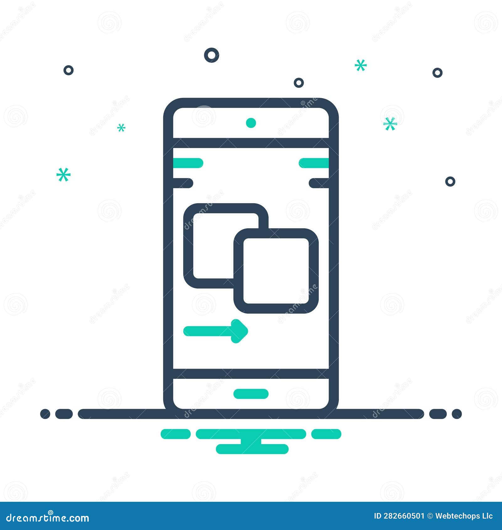 Duplicate Clone Or Copy File Symbol With Arrow Icon Concept. Flat And ... Duplicate Clone Or Copy File Symbol With Arrow Icon Concept. Flat And ...