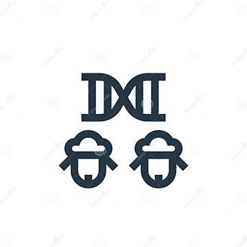 Clone Icon Vector from Futuristic Technology Concept. Thin Line ...