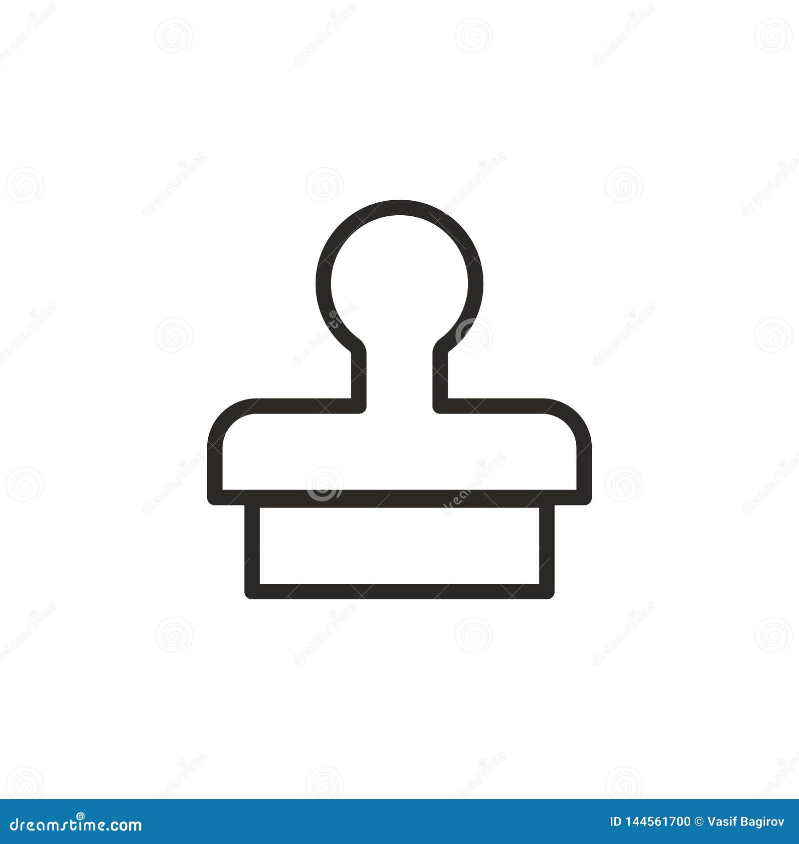 Clone Stamp Icon Cartoon Vector | CartoonDealer.com #270349177