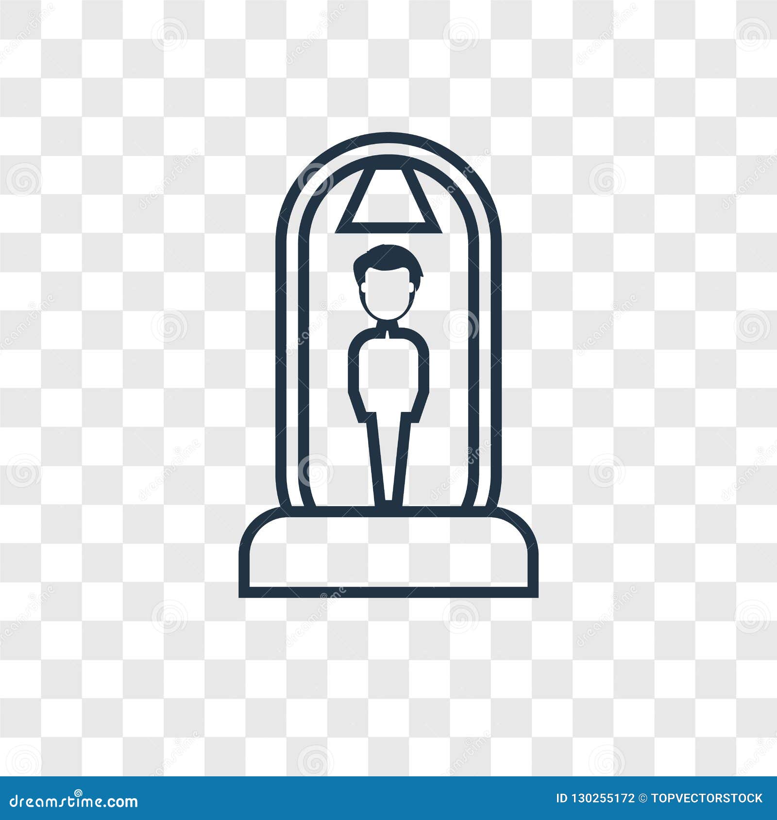 Cloning Concept Vector Linear Icon Isolated on Transparent Background ...