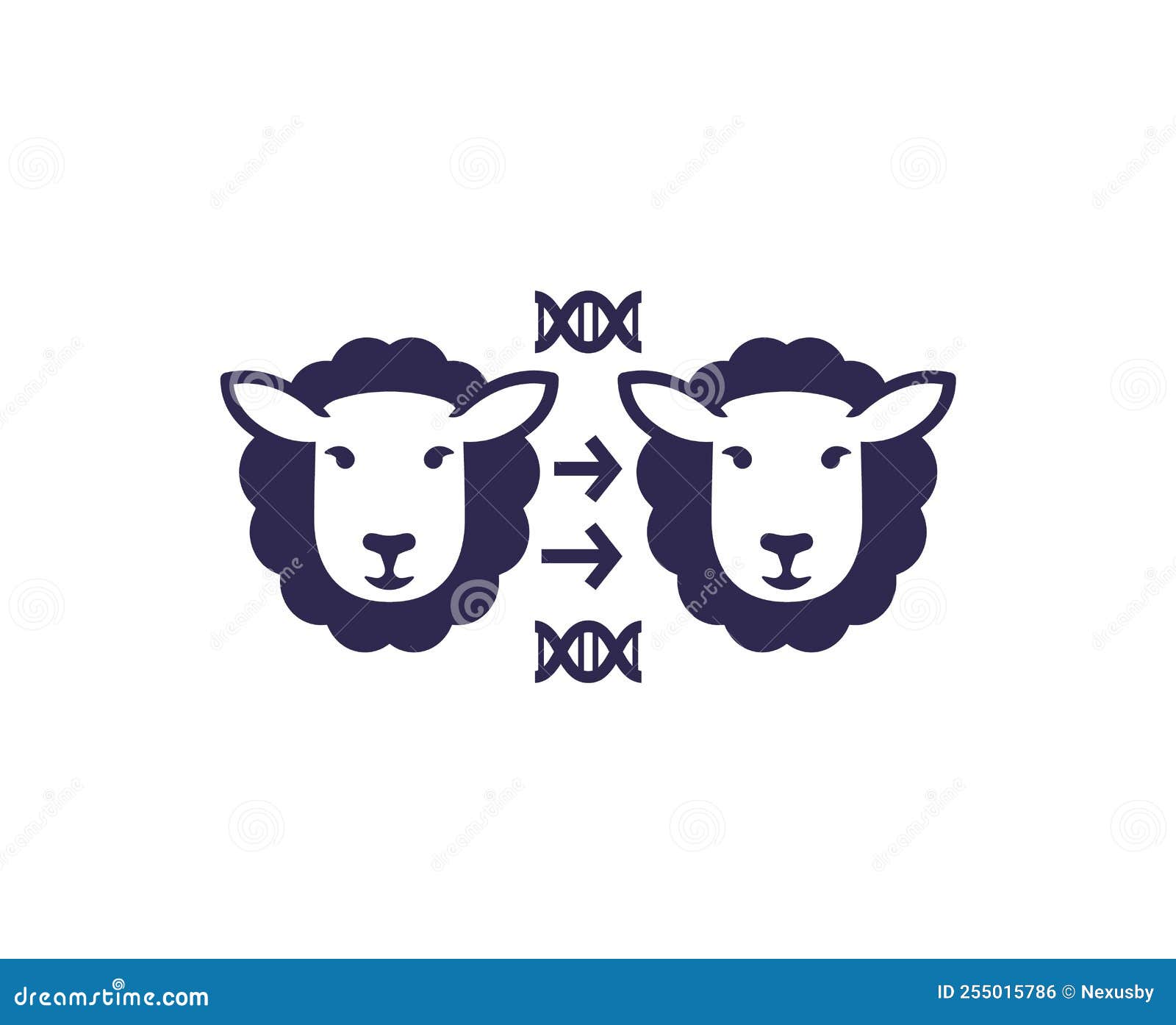 Cloning, Dna, Sheep, Icon, Neon .Biotechnology And Science, Chemical ...