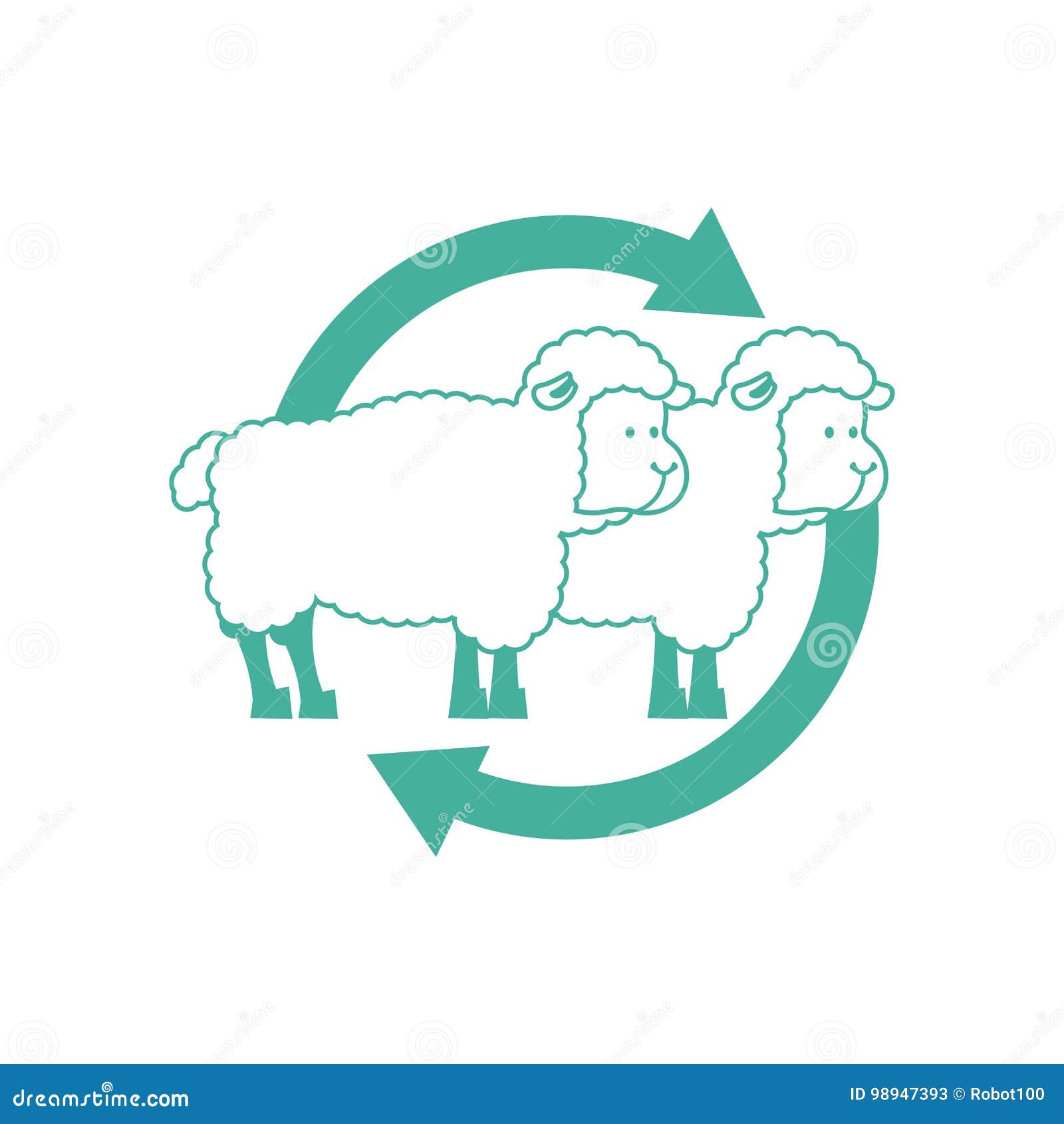 Cloning, Dna, Sheep, Icon, Neon .Biotechnology And Science, Chemical ...