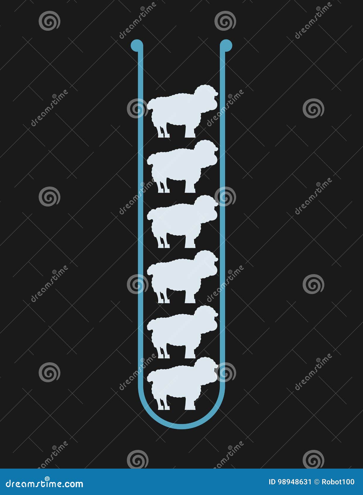 Cloning, Dna, Sheep, Icon, Neon .Biotechnology And Science, Chemical ...