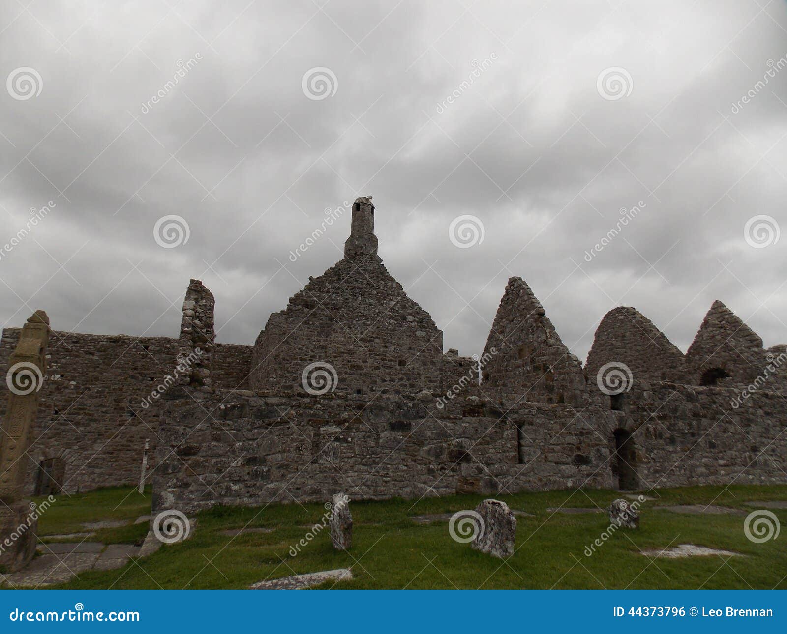 Clonmacnoise Ireland. stock photo. Image of history, graves - 44373796