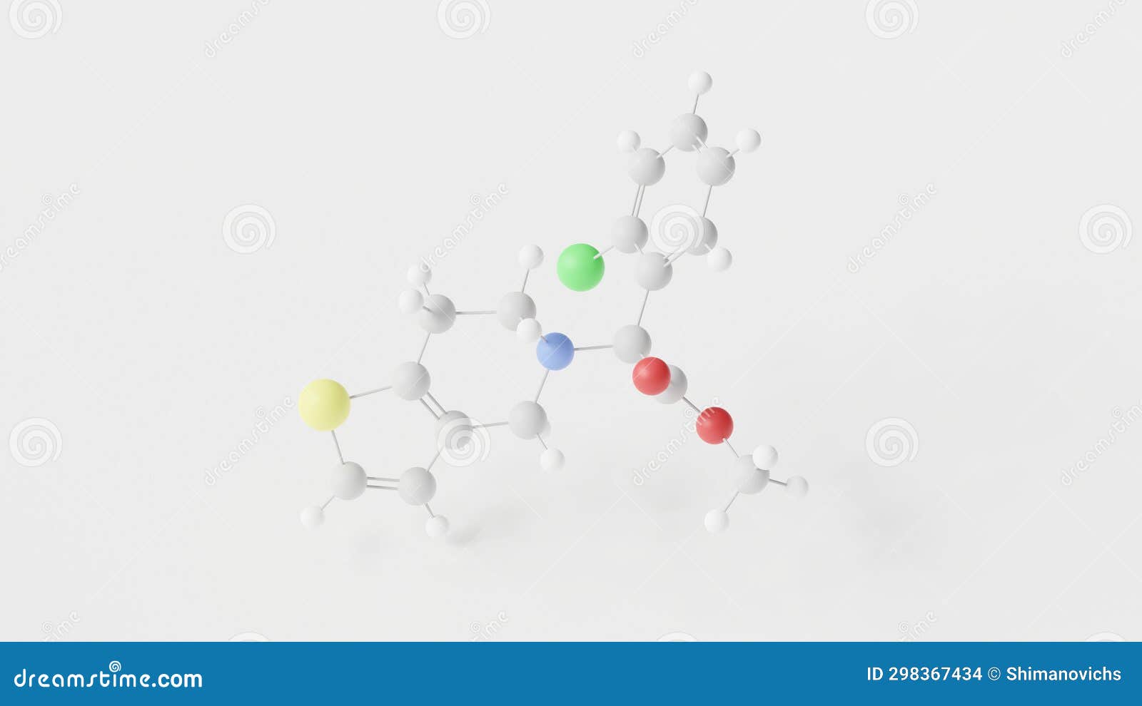 Clopidogrel Molecule, Molecular Structures, Plavix, 3d Model ...