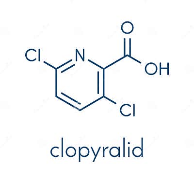 Clopyralid Herbicide Molecule. Skeletal Formula. Stock Vector ...