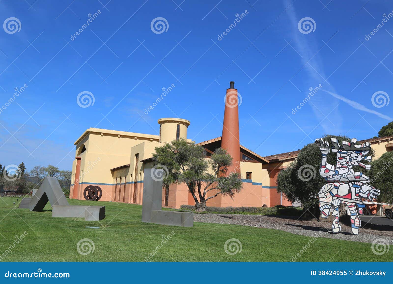 Clos Pegase Winery in Napa Valley, California Editorial Image - Image ...