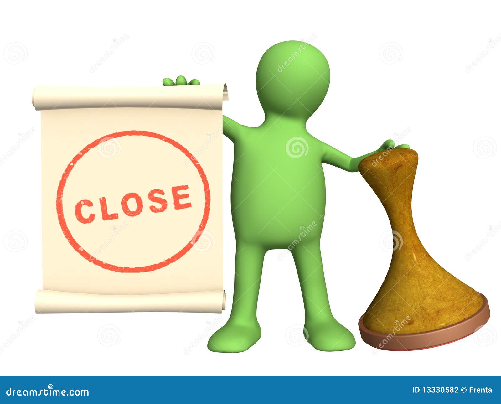 Close stock illustration. Illustration of print, rejection - 13330582