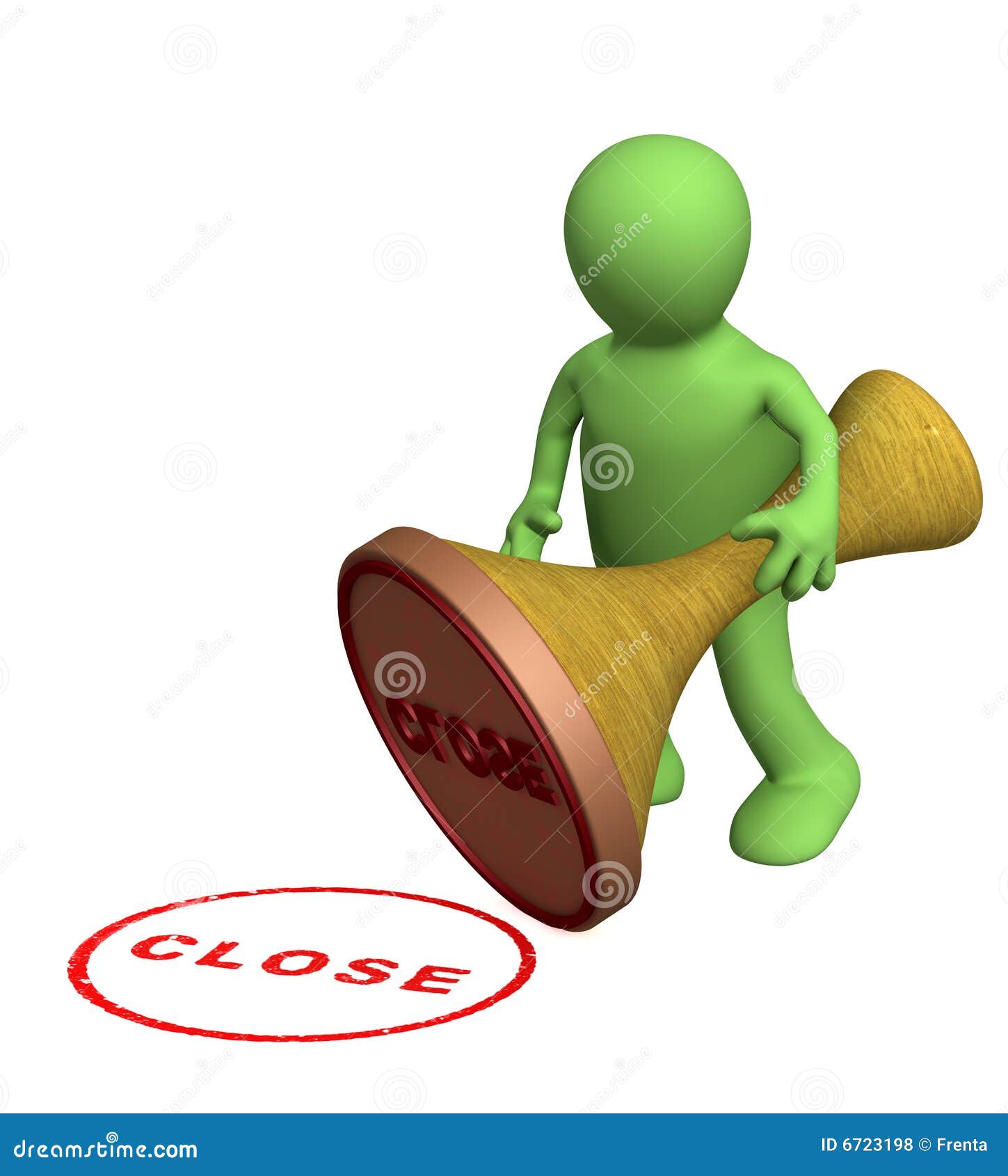 Close stock illustration. Illustration of print, authority - 6723198