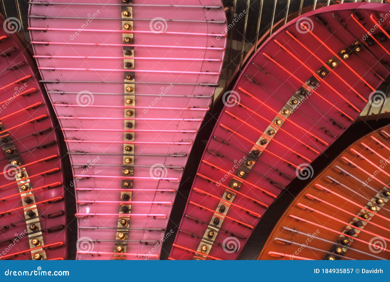 Close Abstract View of Neon Lights Stock Image - Image of light ...