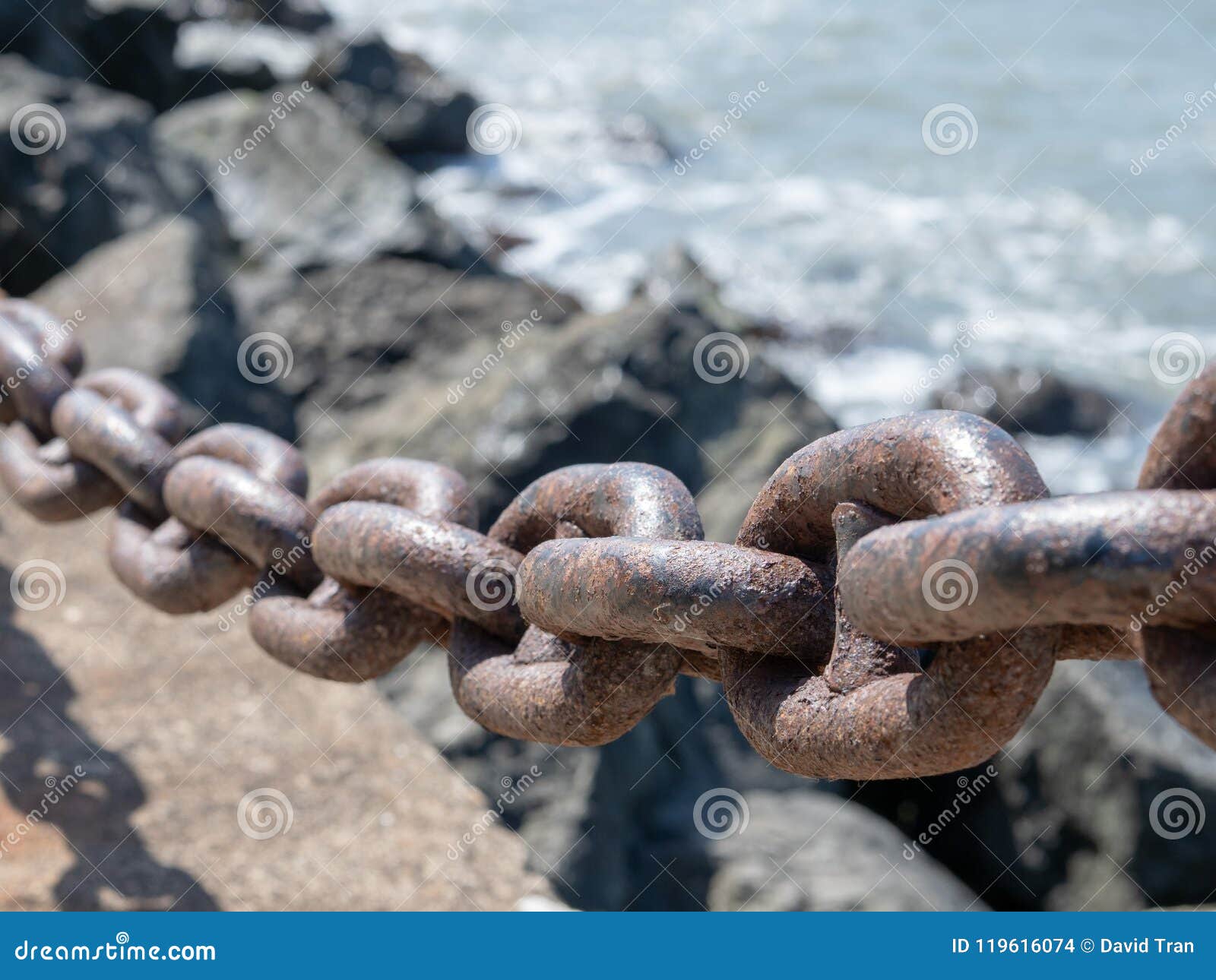 Thick Rusty Steel Chains Royalty-Free Stock Photography | CartoonDealer ...
