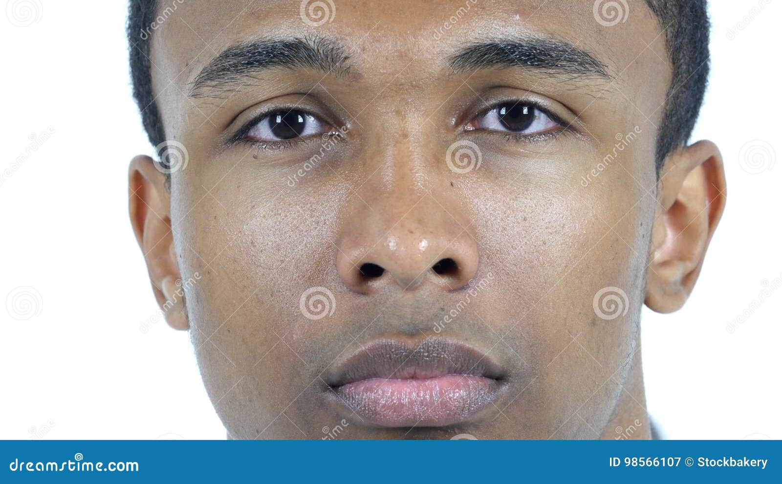 Close of Black Man Face stock image. Image of employee - 98566107