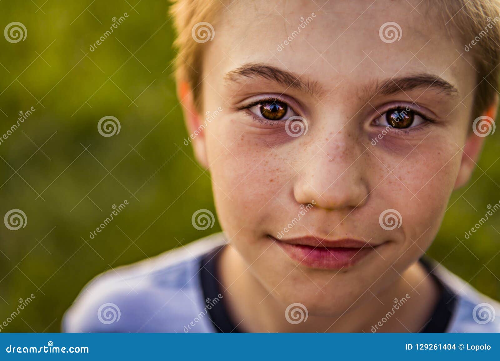 Close Boy Portrait at the Sunset Stock Photo - Image of lifestyles ...