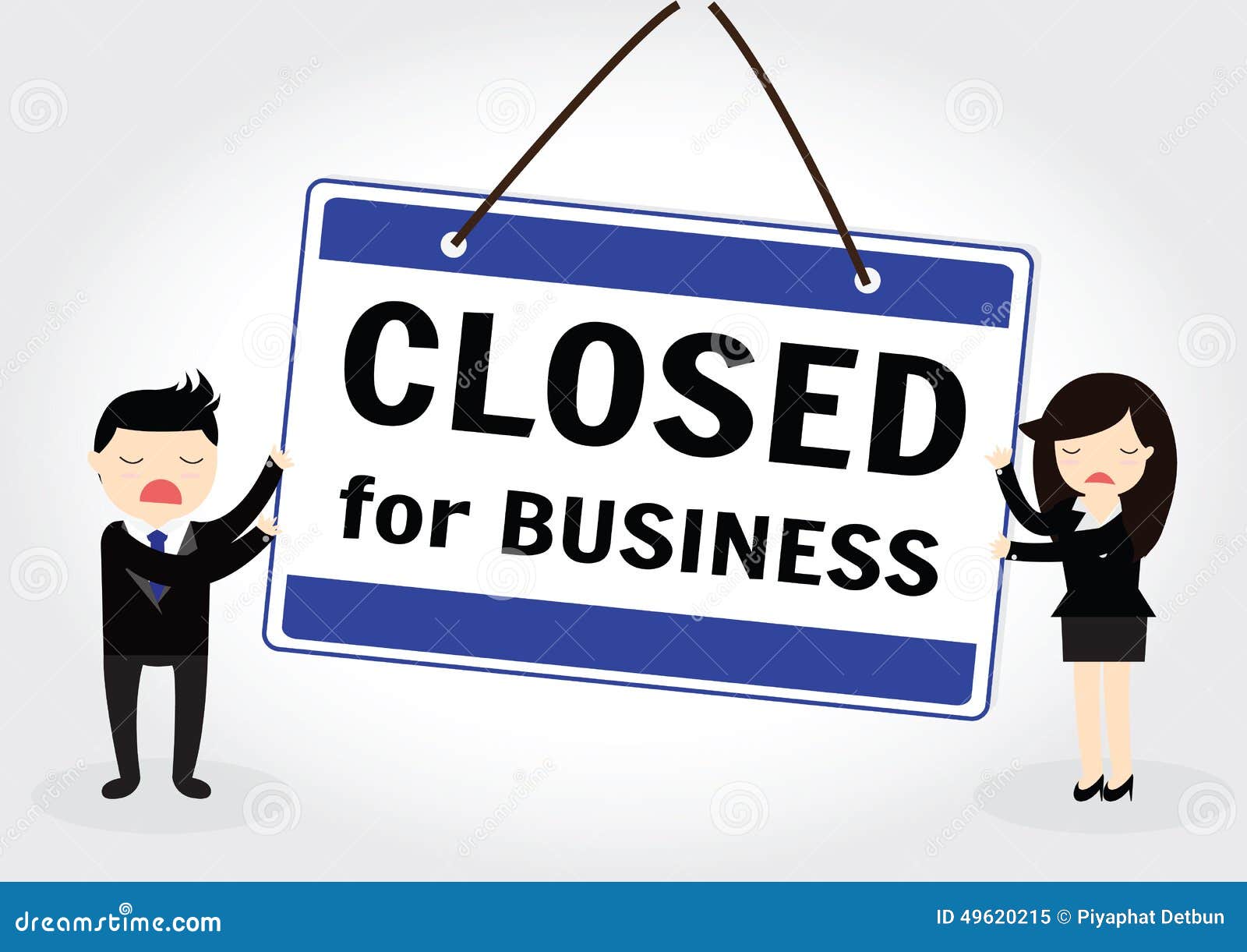 Close for business stock vector. Illustration of alphabet - 49620215
