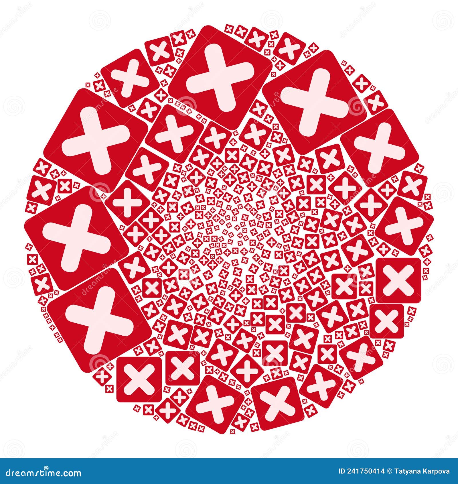 Close Button Icon Round Cluster Collage Stock Vector - Illustration of ...