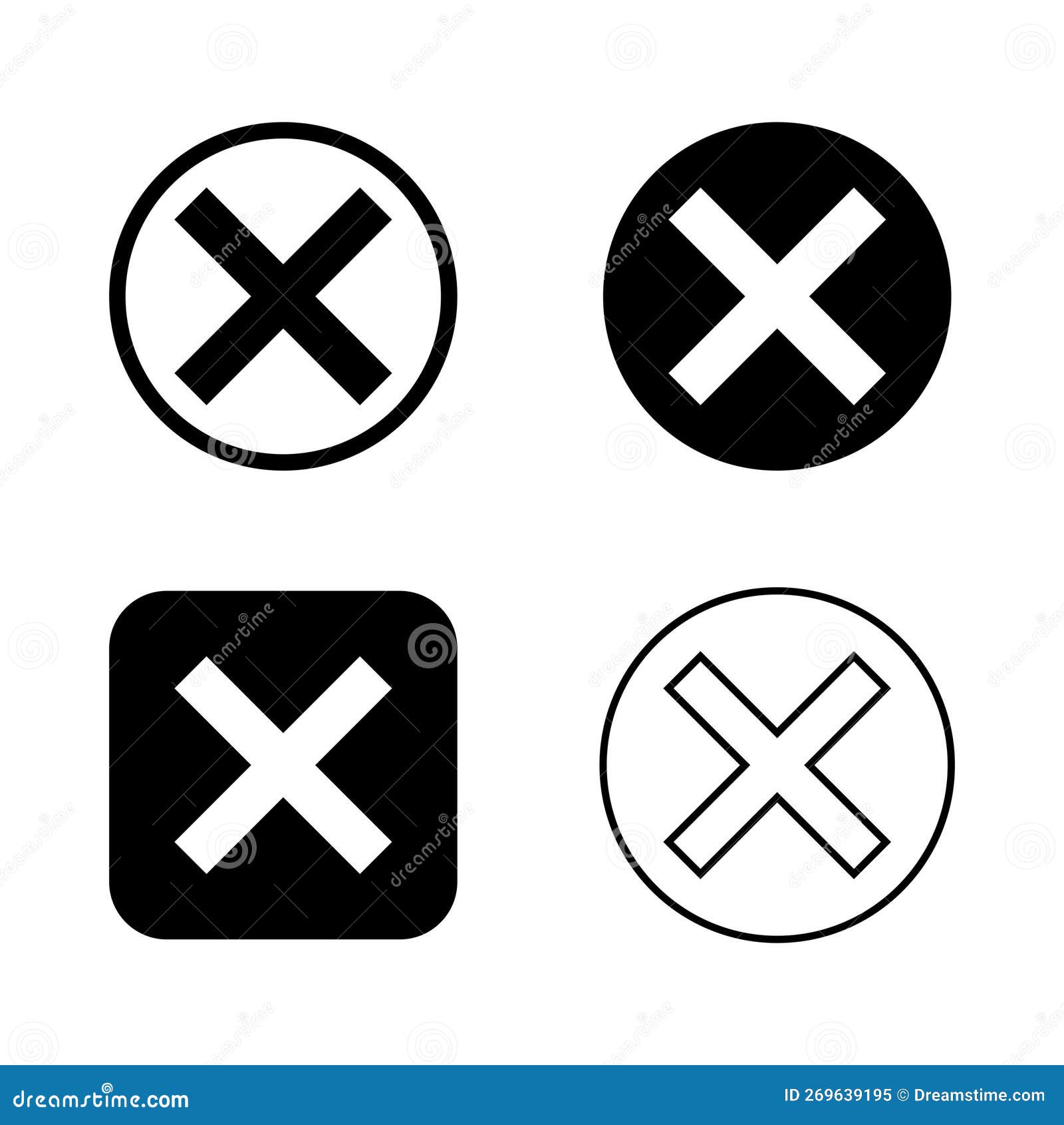 Close Button Icon Round Cluster Collage Vector Illustration ...