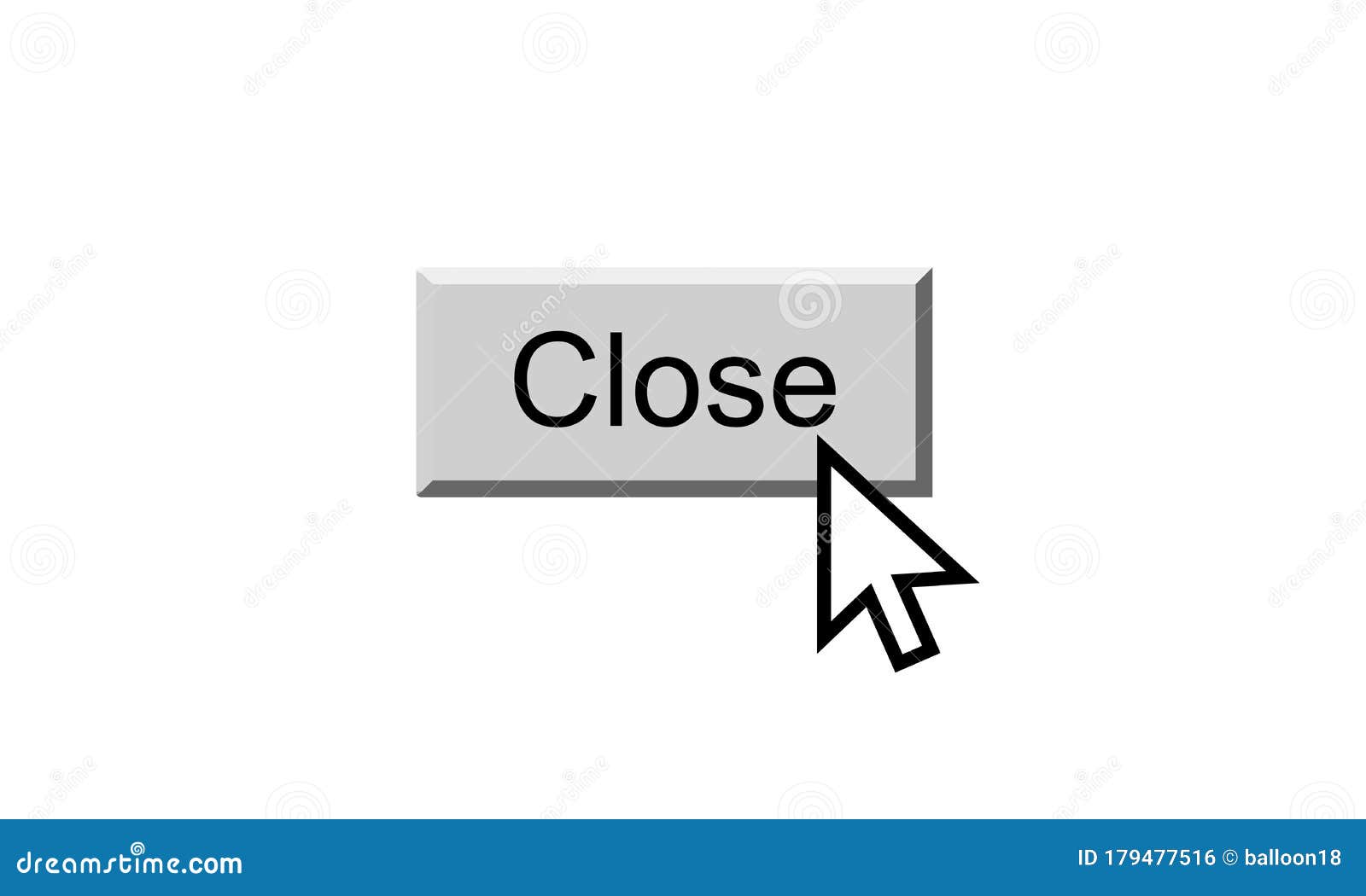 Close web button stock illustration. Illustration of icon - 179477516