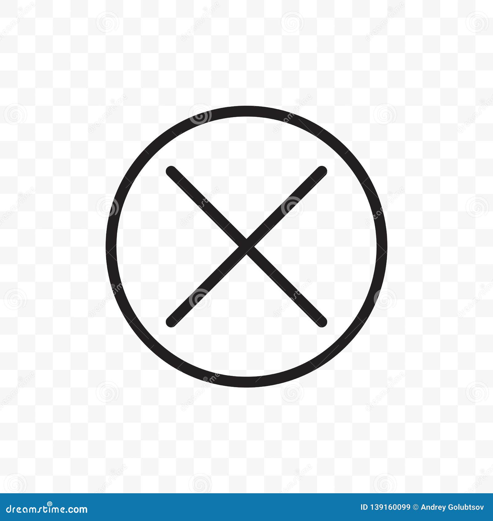 Close Button Vector Icon. X Close Button Symbol, Delete Cross in Circle ...