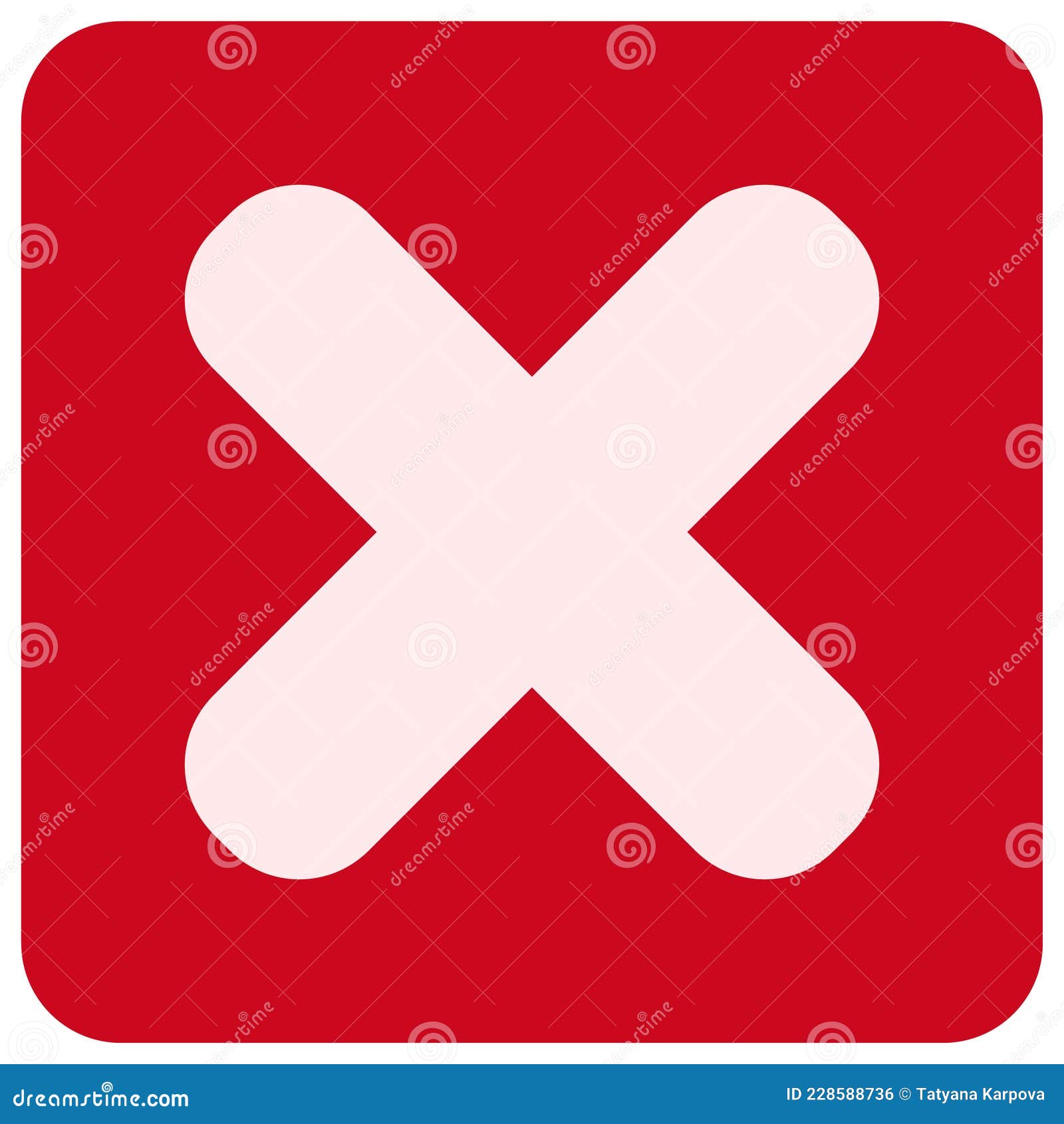 Close Button Vector Icon Flat Illustration Stock Vector - Illustration ...