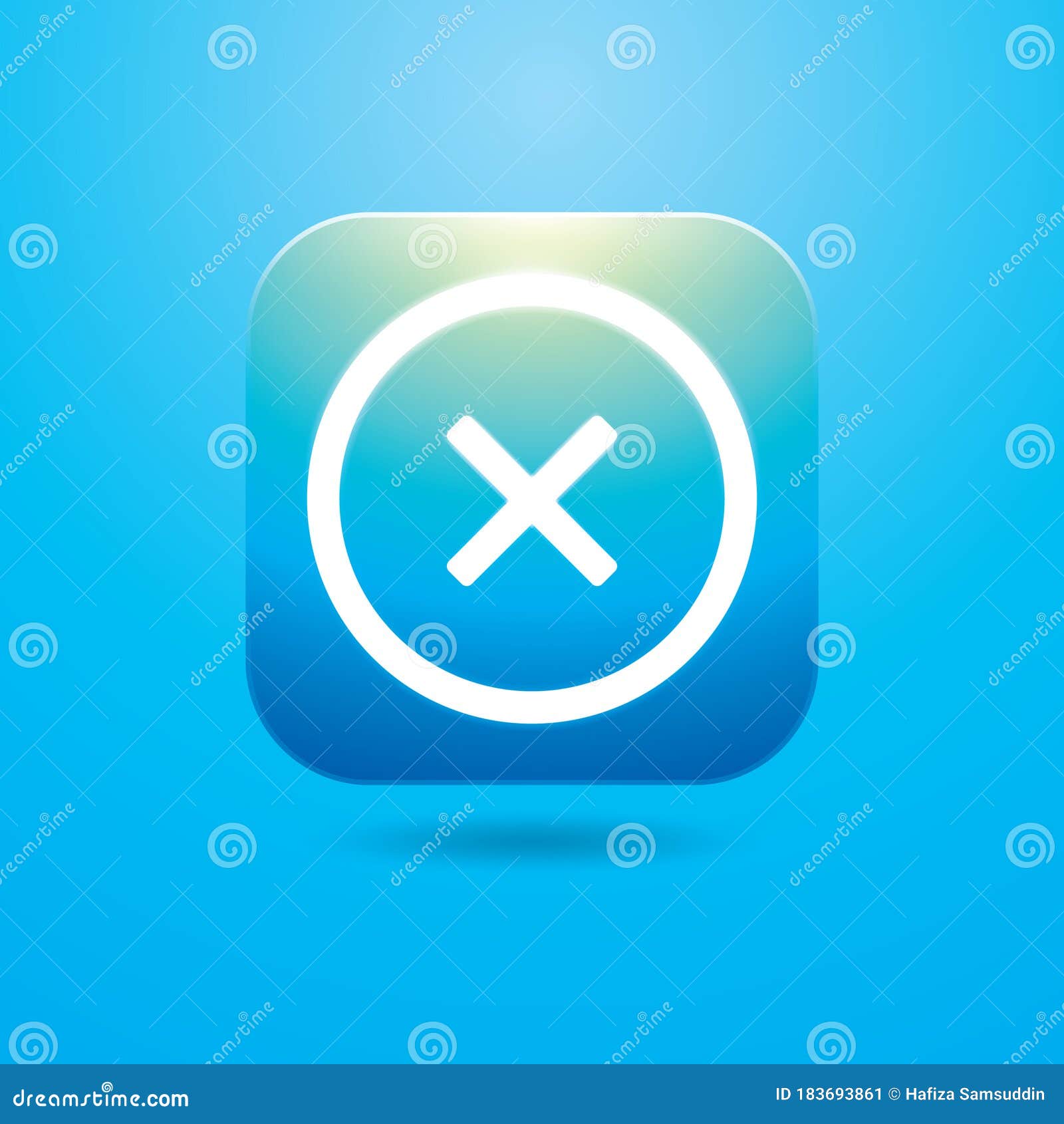 Close Button. Vector Illustration Decorative Background Design Stock ...