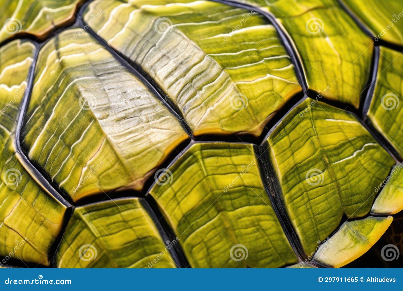 Close Capture of a Turtles Shell for a Rough, Segmented Texture Stock ...
